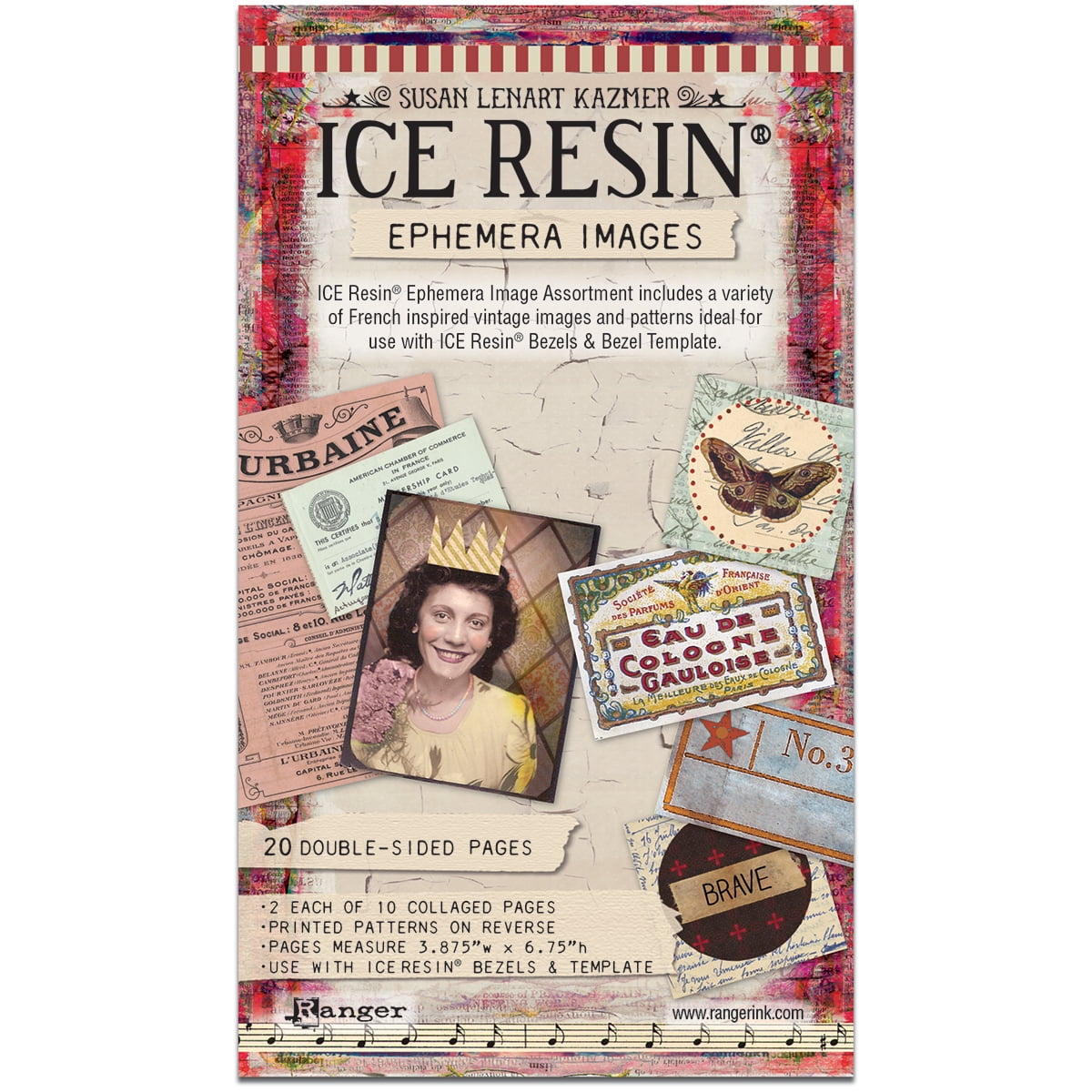 Ice Resin Ephemera Image Assortment 20/Sheets Double Sided- - Walmart.com