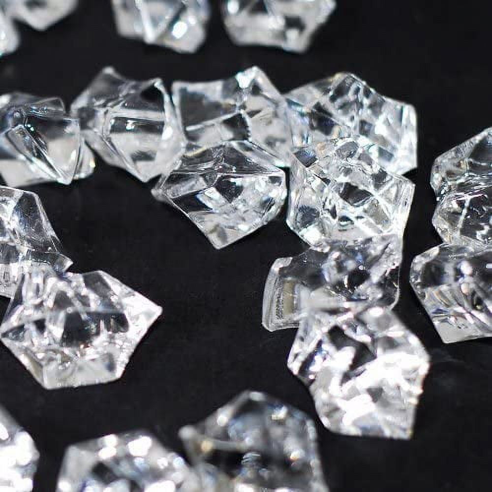 Ice Rock Cubes 1 Lb Bag, Vase Filler or Table Decorating Idea (Clear ...