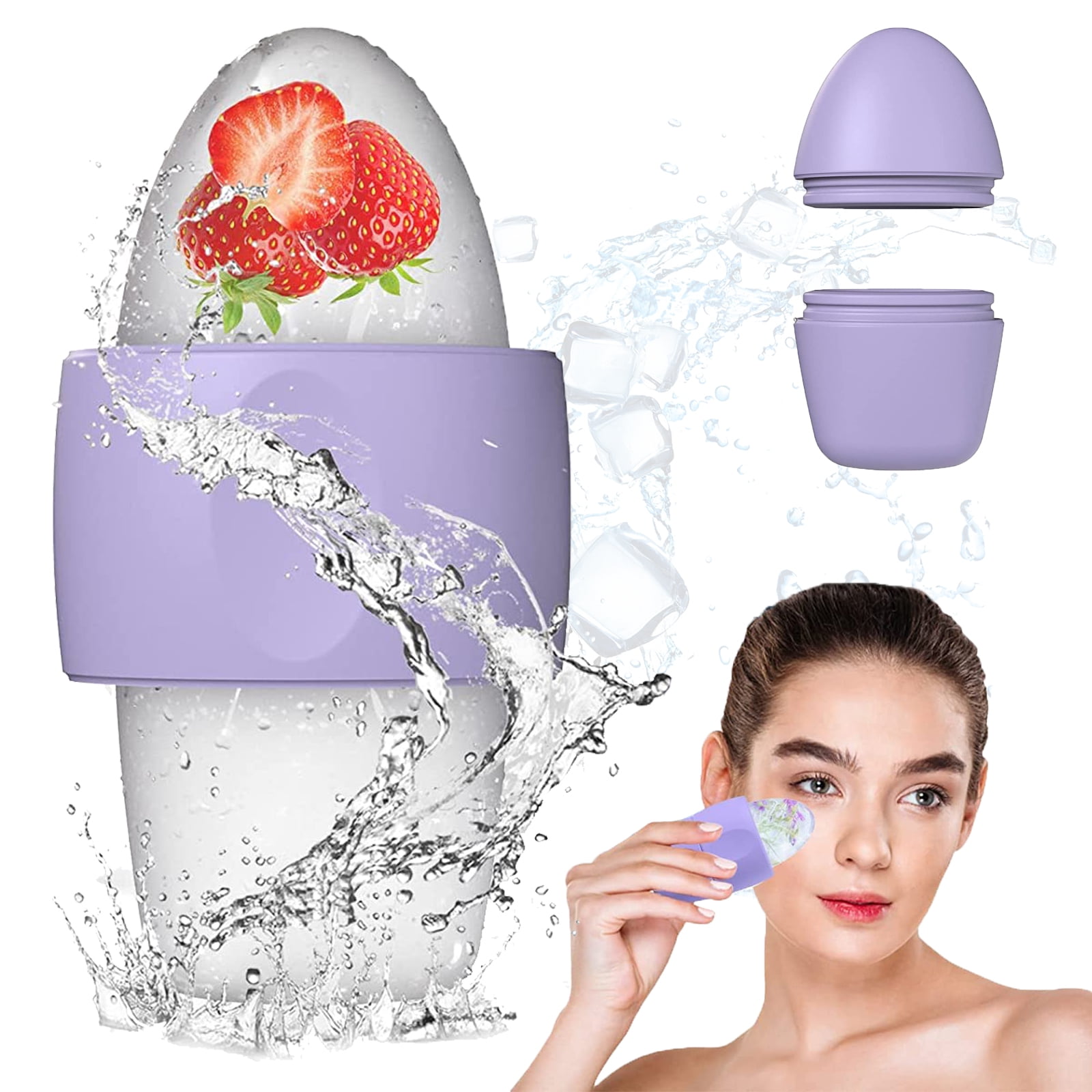 CrBoelves Ice Roller for Face, Silicone Ice Mold for Puffiness Relief ...