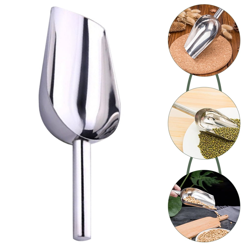Ice Scoop Stainless Steel Flour Scoop Ice Scooper for Freezer Small Ice ...