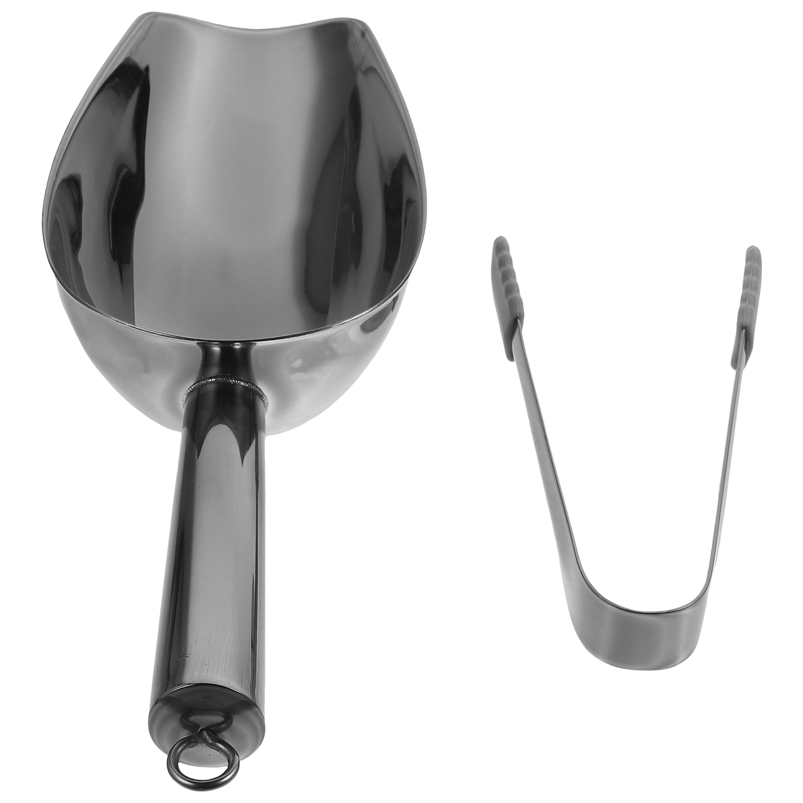 Ice Scoop Tongs Spoons Stainless Steel Tool Pick Bars Restaurant ...
