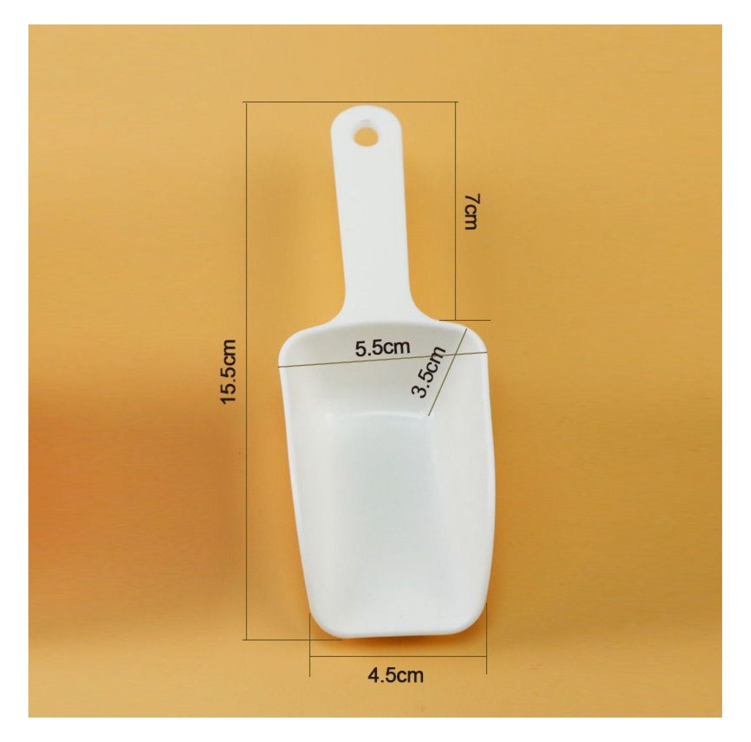 Ice Scraper Spoon - Plastic Food Scoop for Ice, Flour, Candy, Coffee ...
