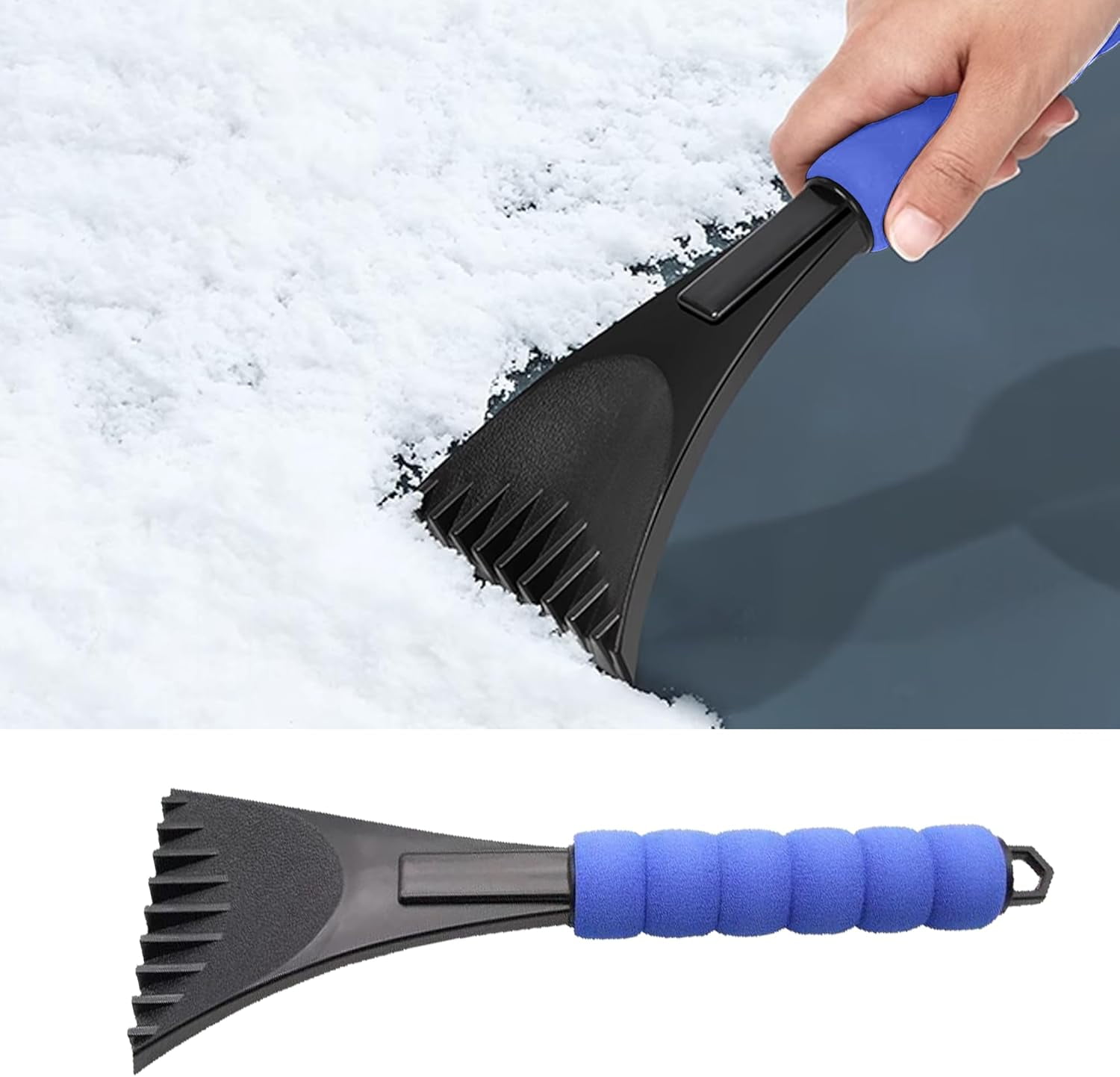 Ice Scraper for Cars and Small Trucks,1pcs Blue Snow Brush Scrapers Car ...