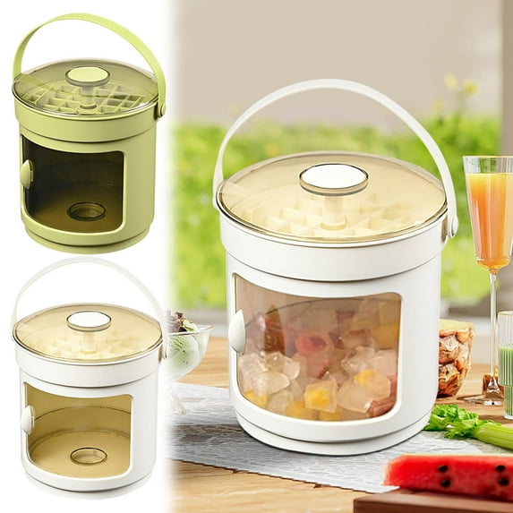 Ice Sharpener and Ice Bucket, Food Grade Ice Storage Container With ...