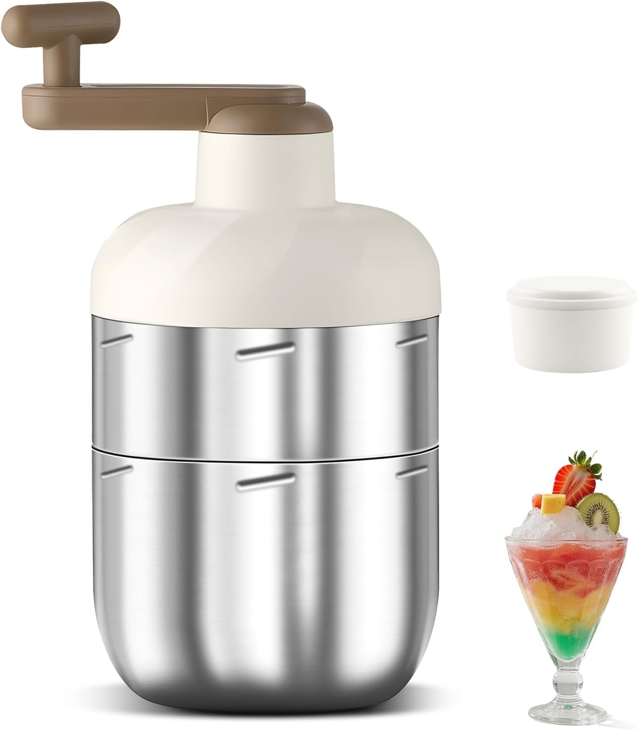 Ice Shaver and Snow Cone Machine - Portable Ice Crusher and Shaved Ice ...