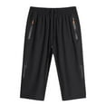 Ice Silk Cropped Pants Men Big Tall Loose Fit 3/4 Joggers Cooling ...