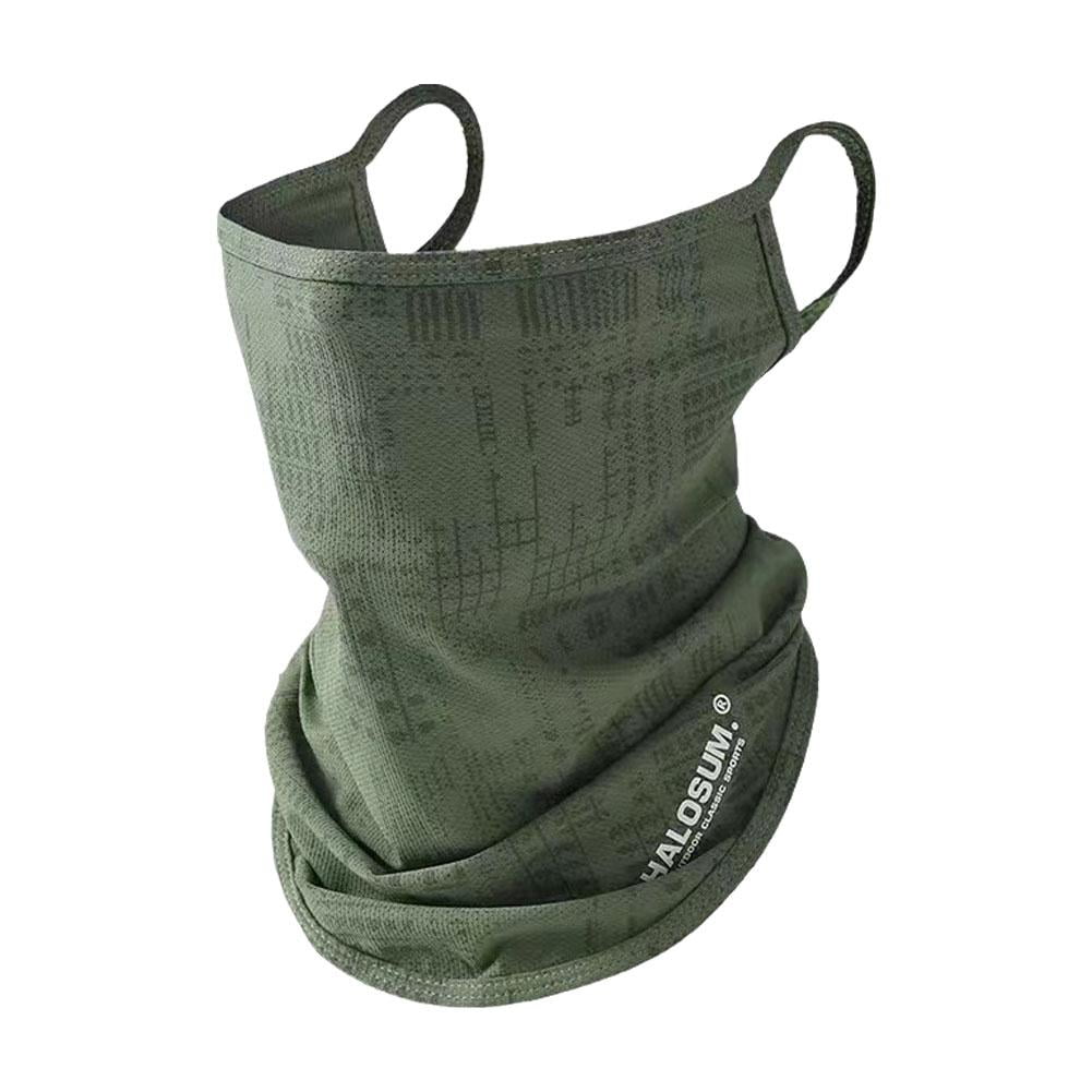 Ice Silk Cycling Bandana Mesh Face Cover Half Mask Hang-Ear Ice Silk ...