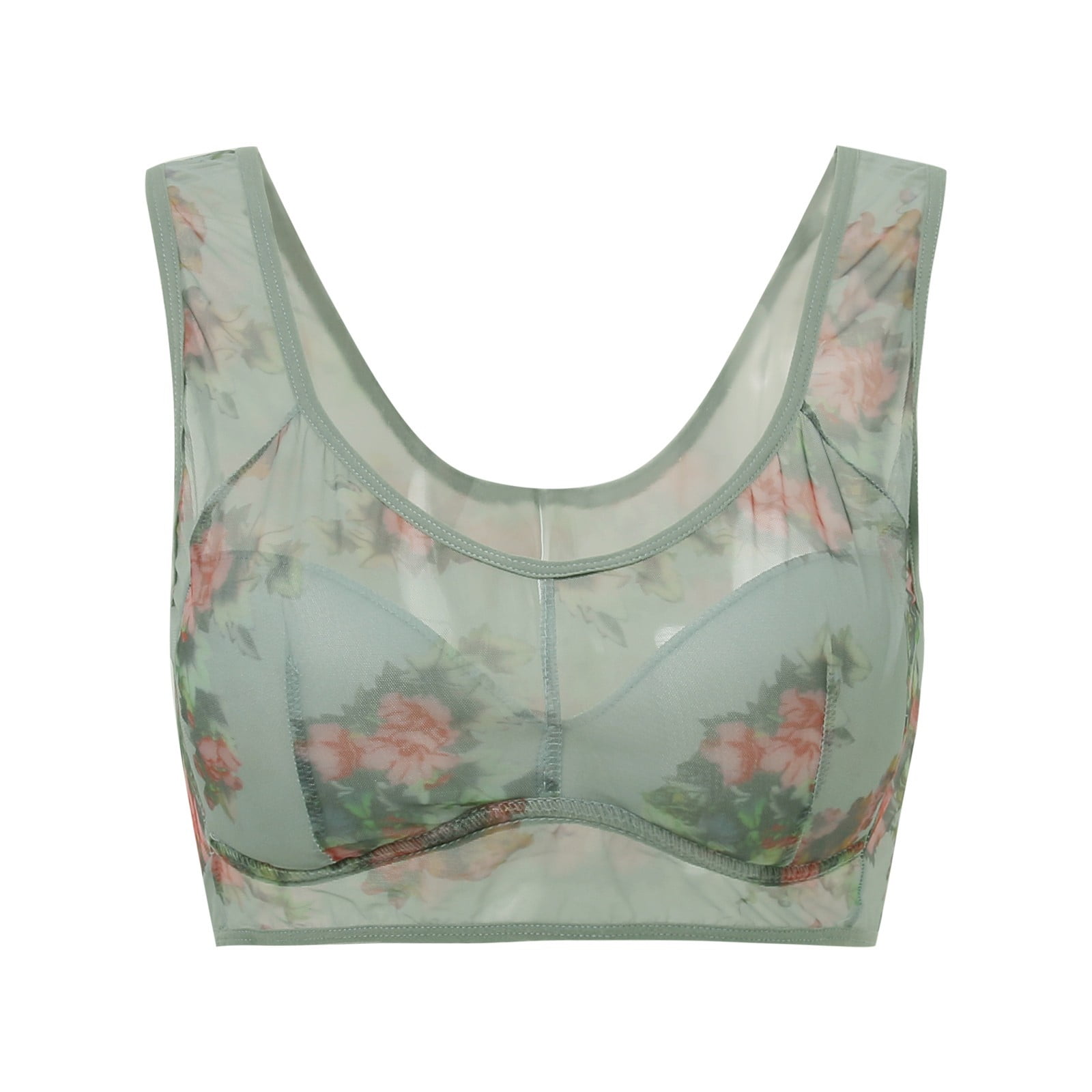 Ice Silk Lace Cool Comfort Bra, Seamless Wireless Push up Bras for ...