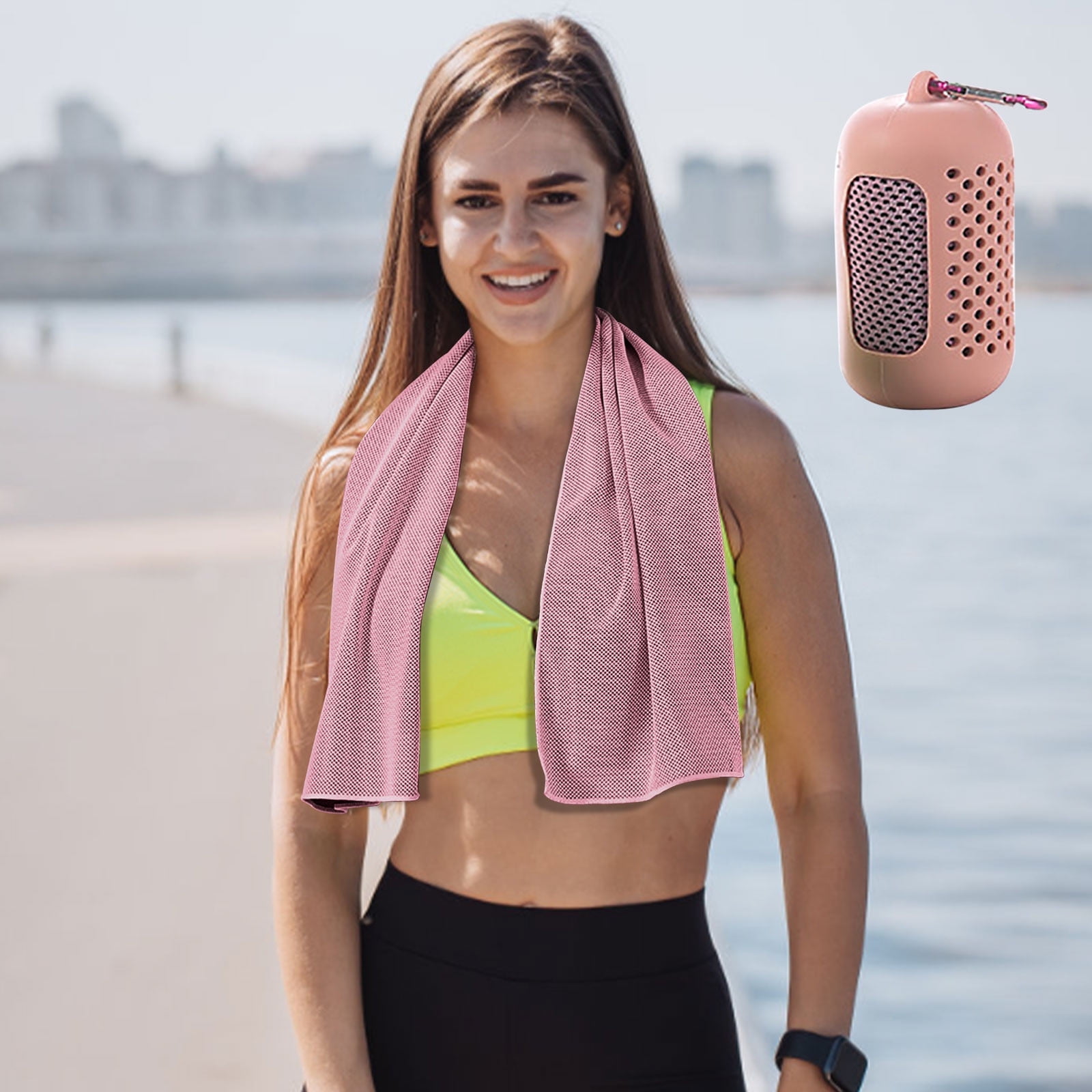 Ice Silk Towel, High-Tech Cooling Fabric, Soft Breathable Material ...