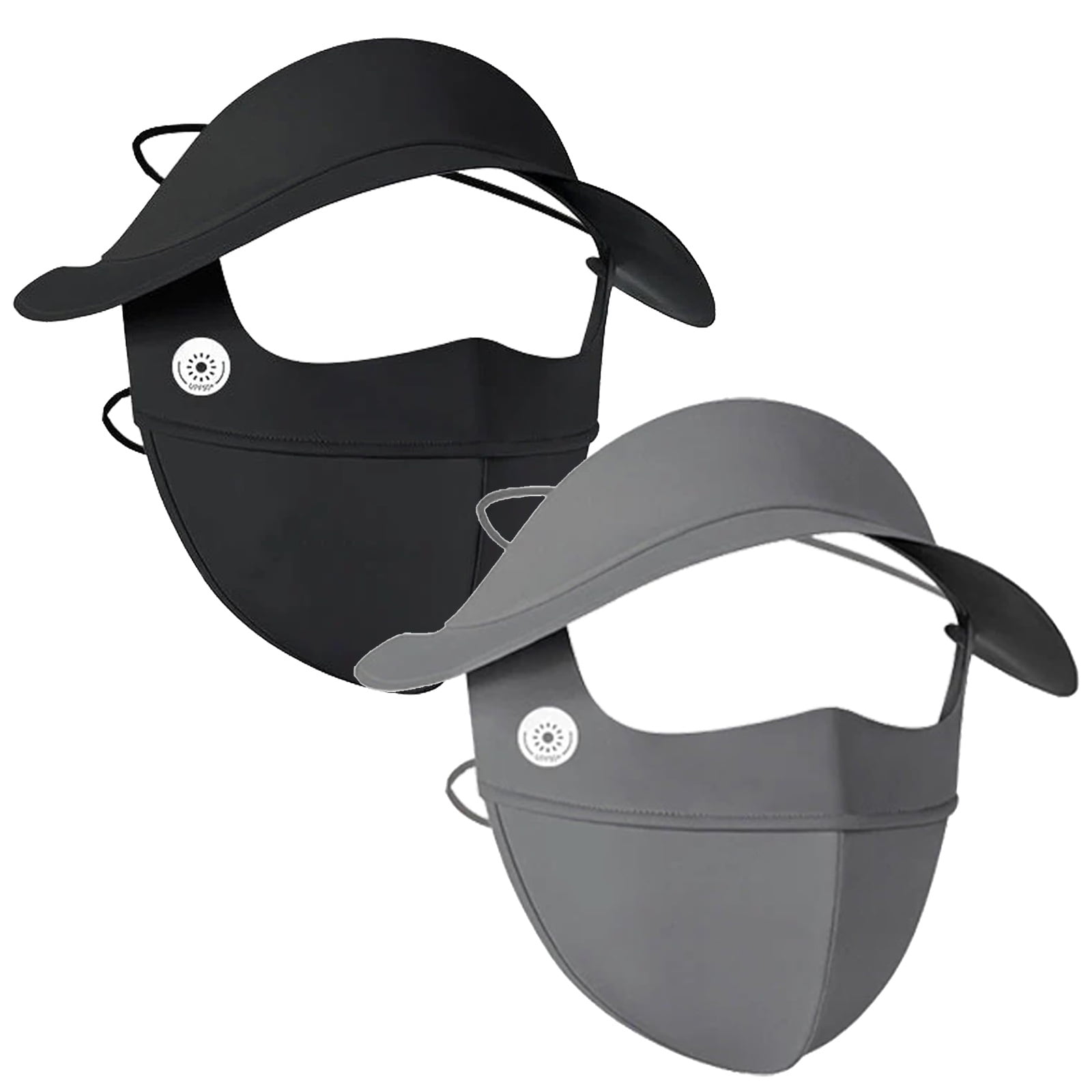 Ice Silk Vinyl Full Face Sunscreen Mask, UV Protection Cooling Mask ...