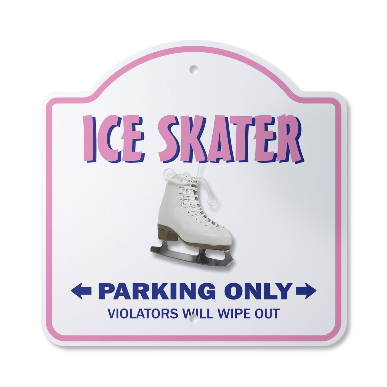 Ice Skater 10” x 10” Sign | Indoor/Outdoor Plastic | SignMission ...