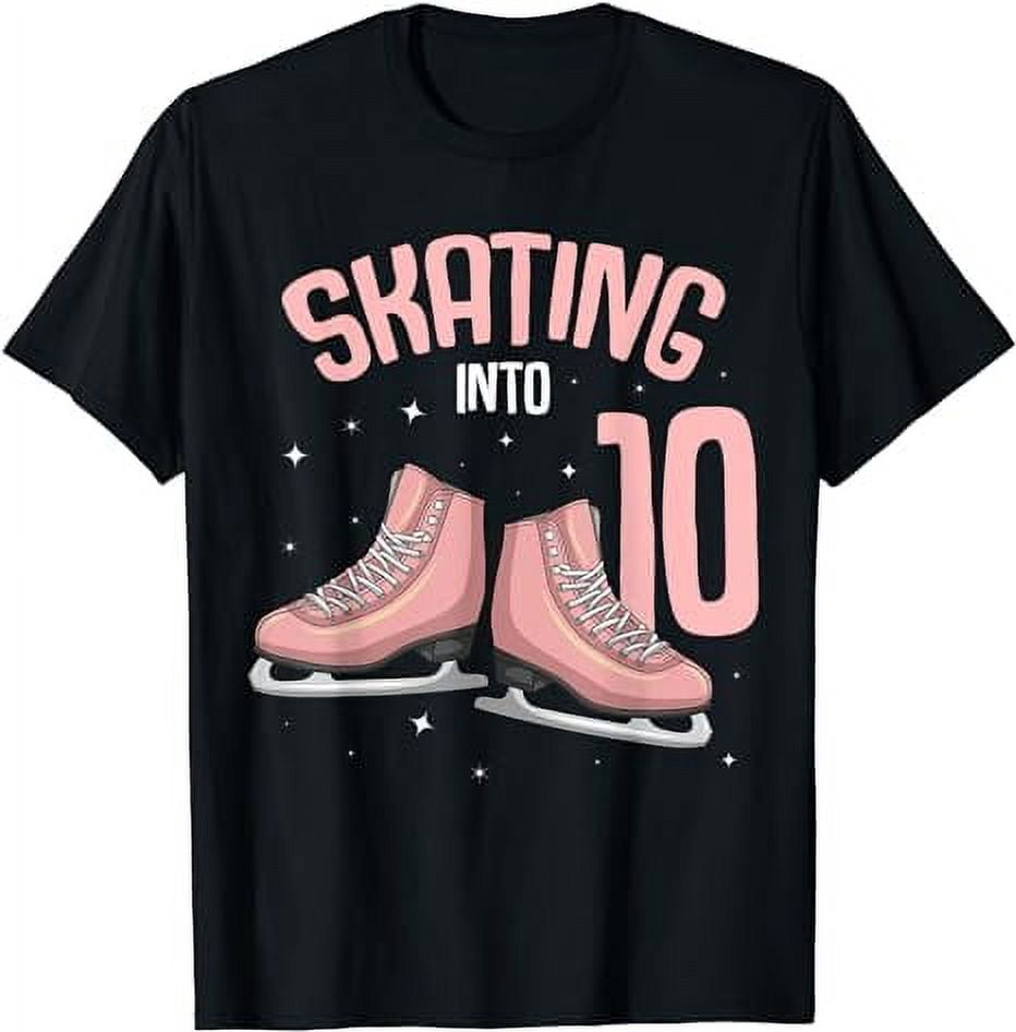 Ice Skating 10th Birthday Girl 10 Years T-Shirt - Walmart.com