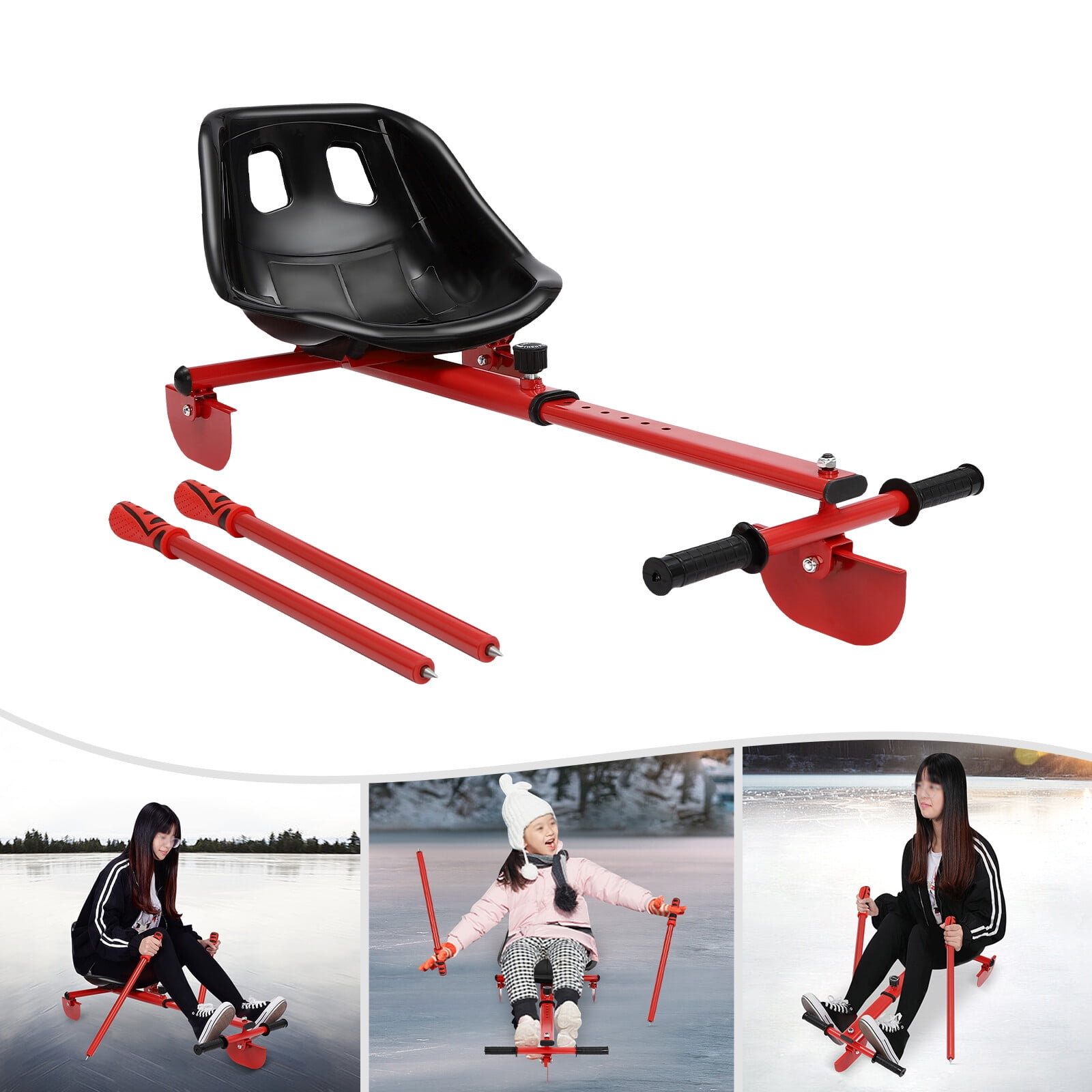 Ice Skating Equipment, 176.4lbs Load Capacity, Ski Board with Ice ...