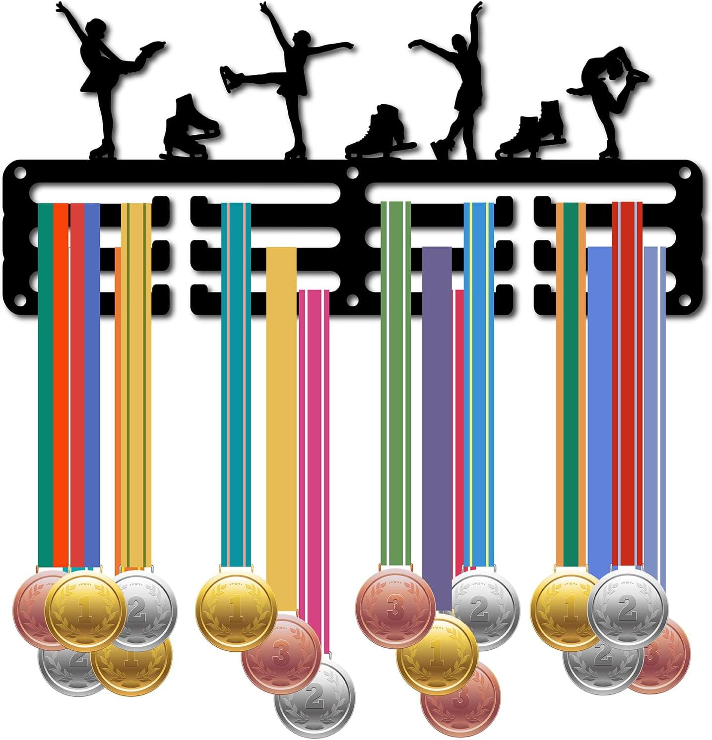 Ice Skating Medal Holder Medal Hanger Display Rack Sports Metal Hanging ...