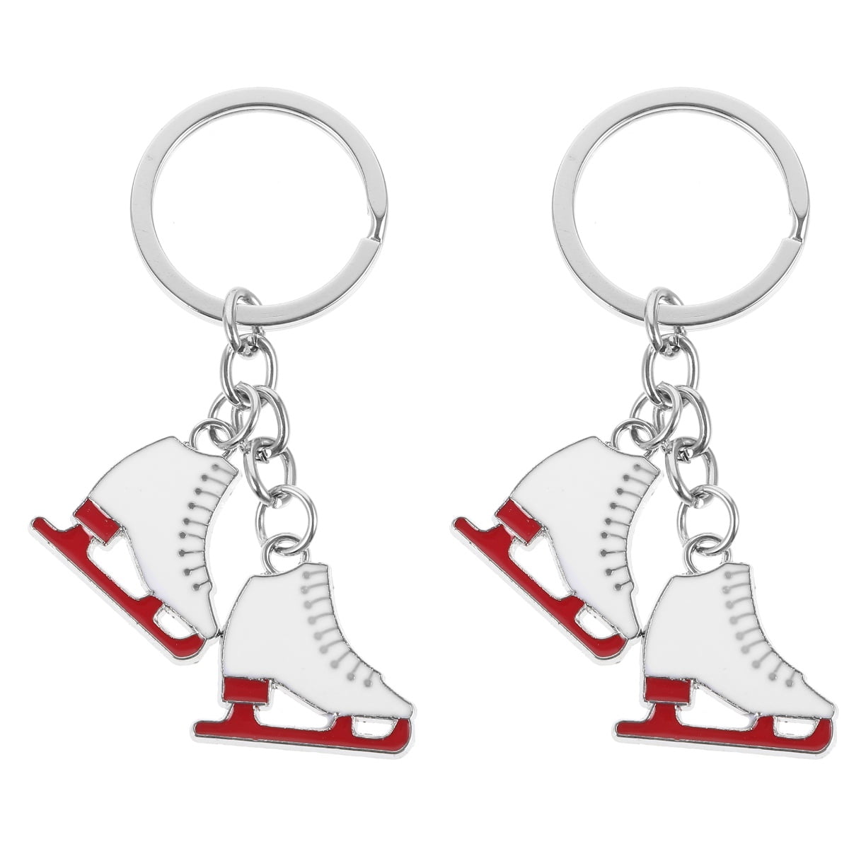 Ice Skating Ornament Skate Key Ring Backpack Charms 2 Count Keychain ...
