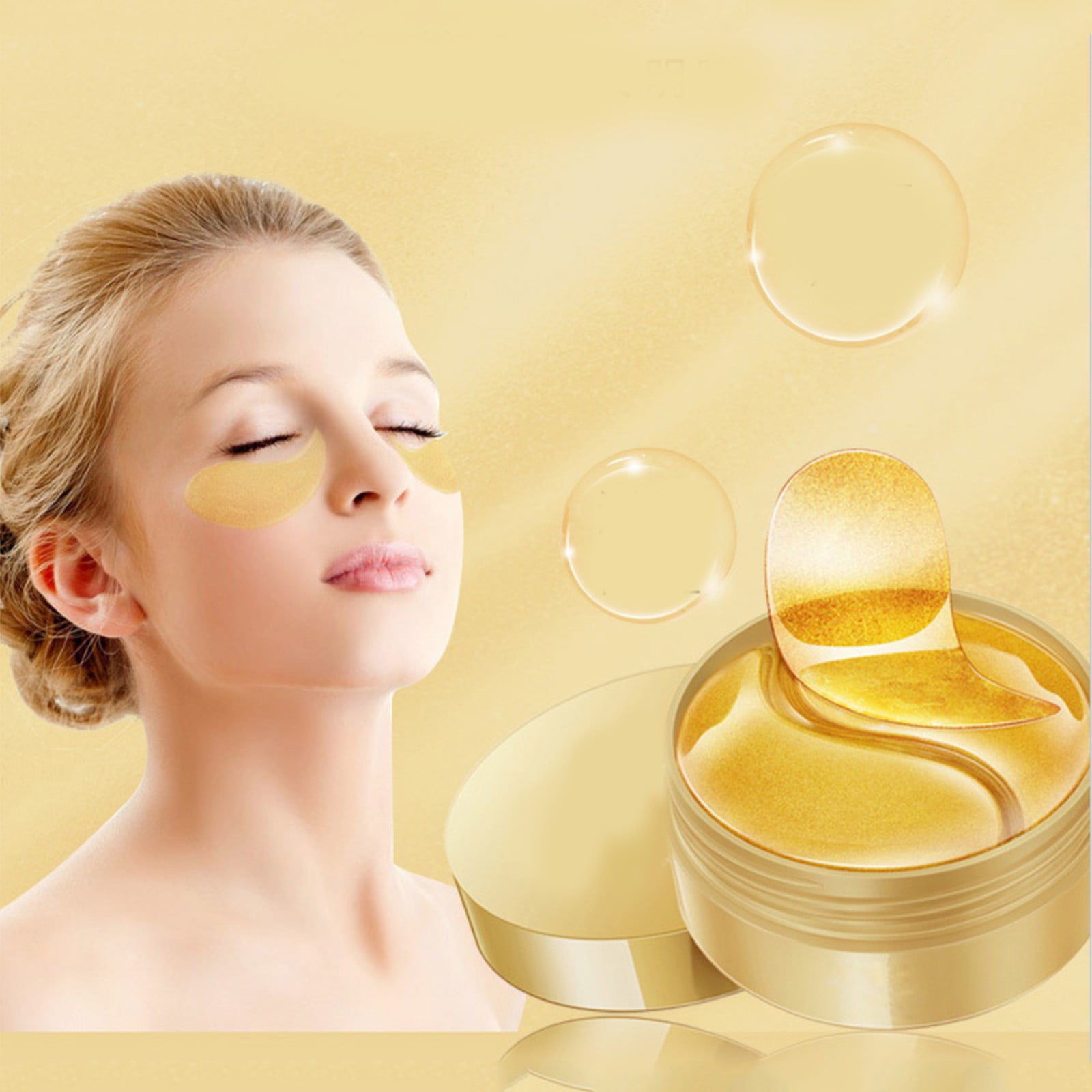 Ice Skin Extract Ladies Gold Eye Paste Fade Eye Fine Lines Dried ...