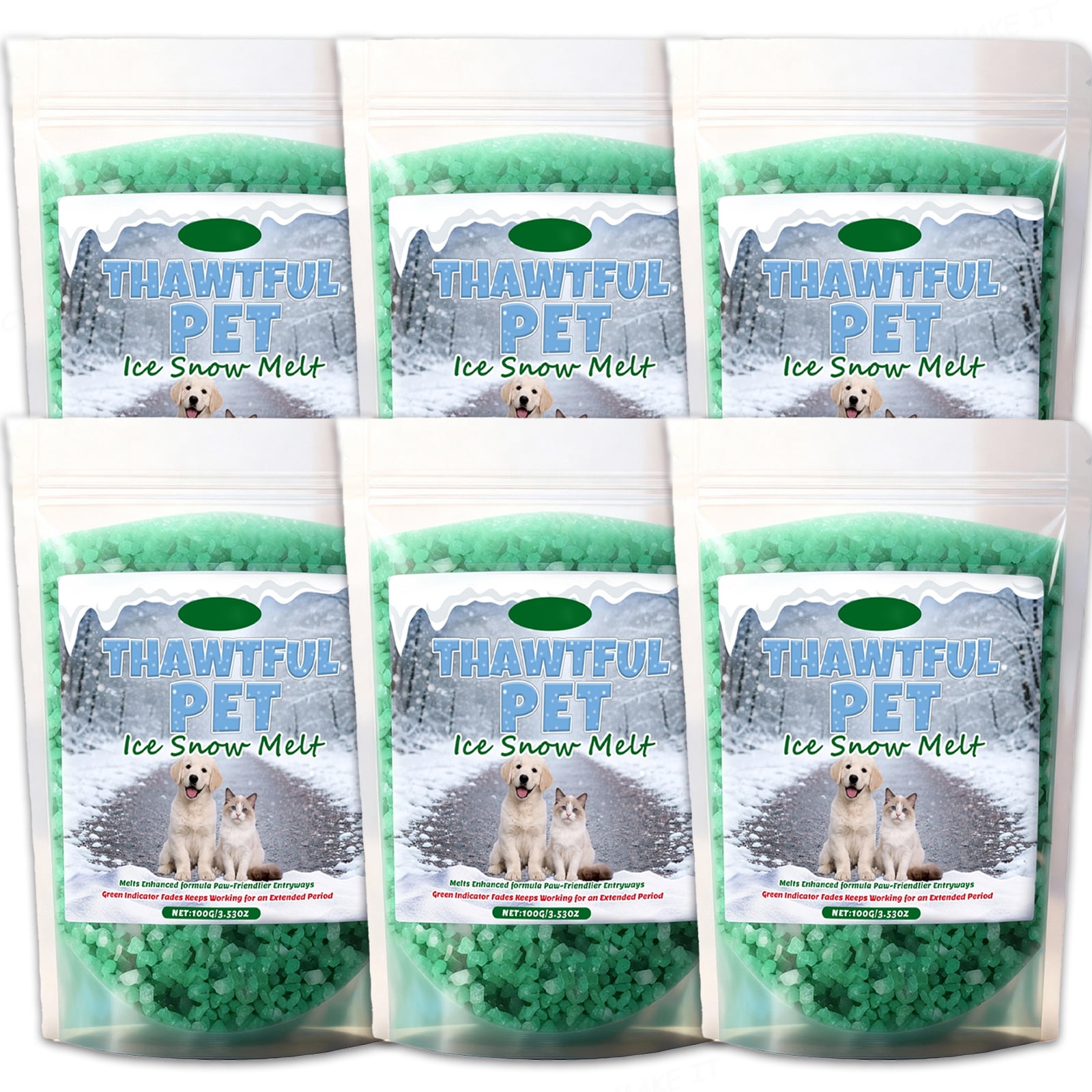 Ice Snow Melt Fast Acting Granular Rock Salt for Driveways Sidewalks ...