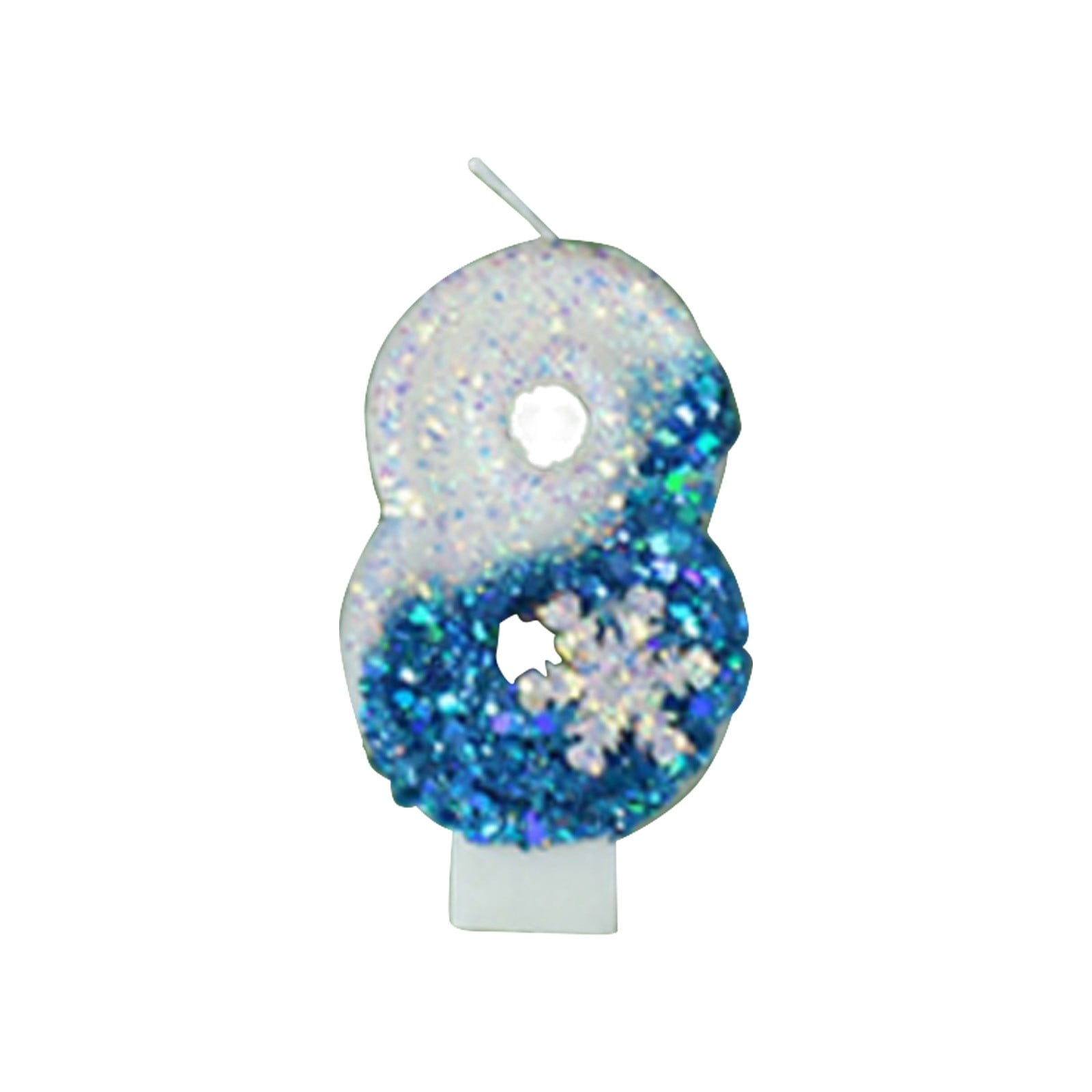 Ice Snow - Themed Birthday Cake Decoration Set - with Blue Number ...