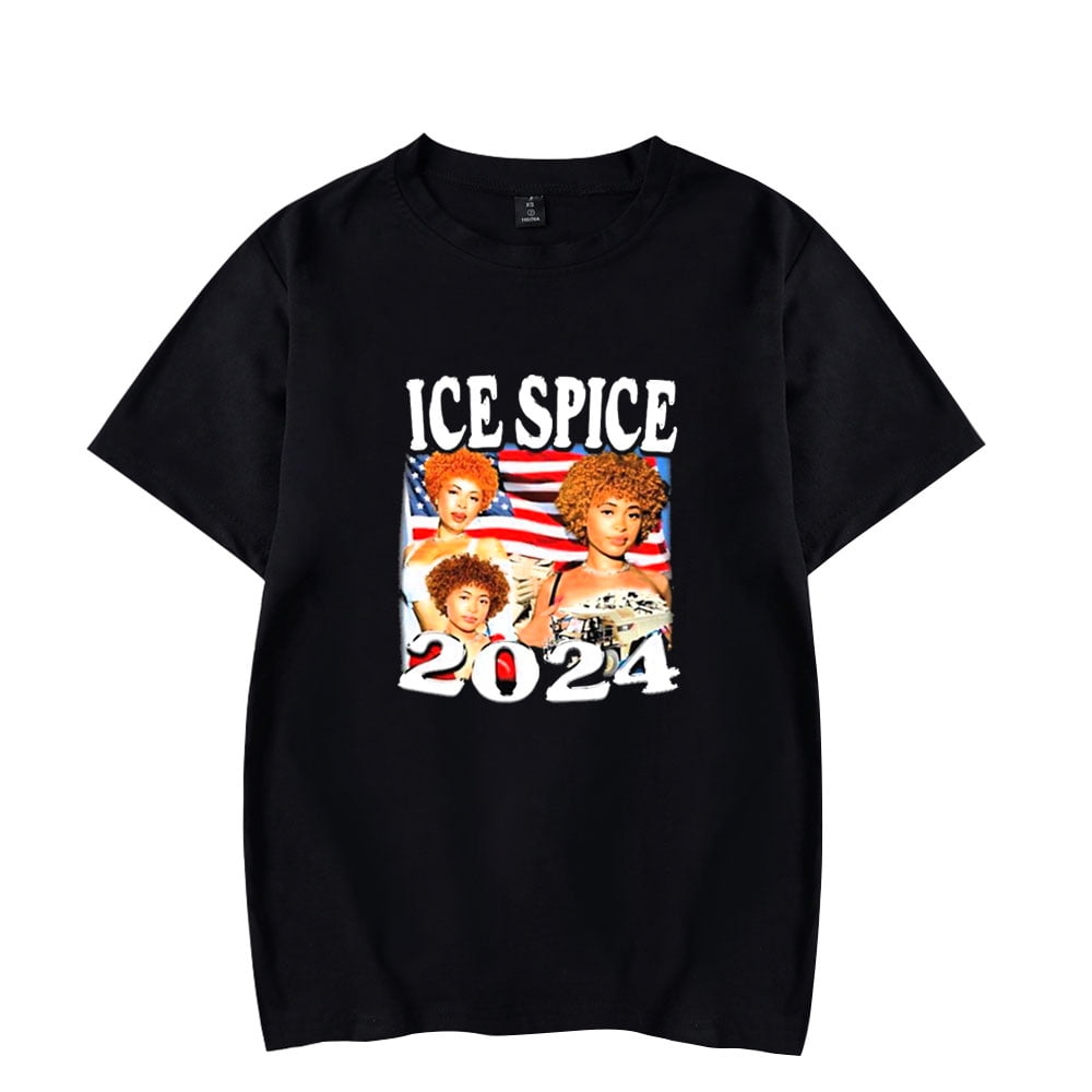 Ice Spice 2024 Logo Merch Tee Shirt Summer Casual Tshirt Man/Woman Hip ...