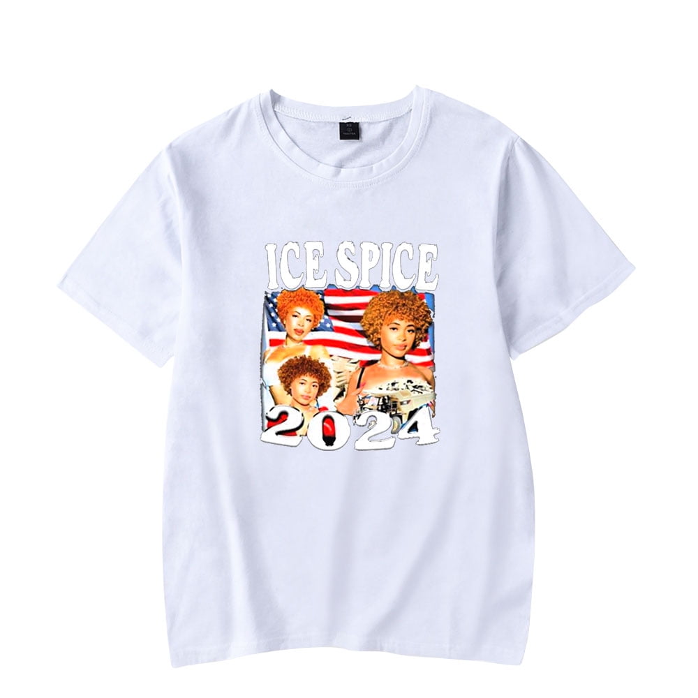 Ice Spice 2024 Logo Merch Tee Shirt Summer Casual Tshirt Man/Woman Hip ...