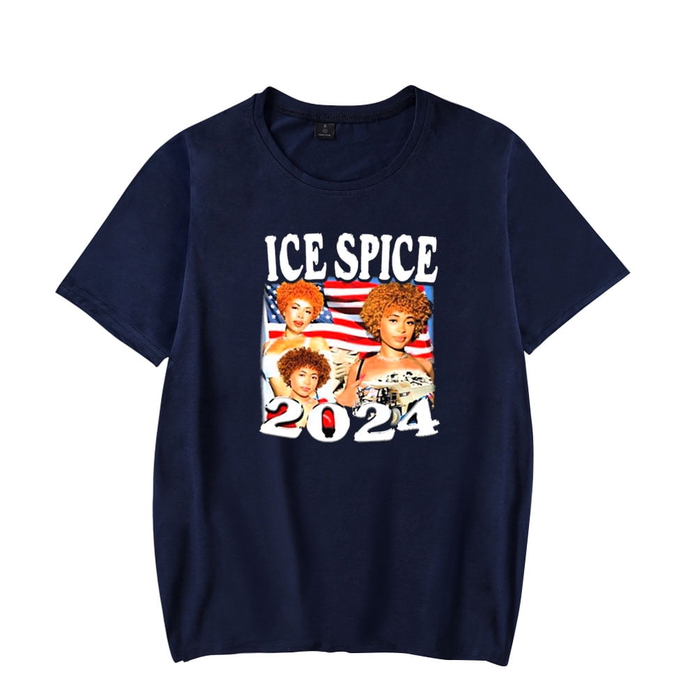 Ice Spice 2024 Logo Merch Tee Shirt Summer Casual Tshirt Man/Woman Hip ...