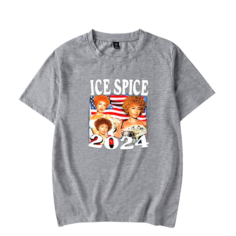 Ice Spice 2024 Logo Merch Tee Shirt Summer Casual Tshirt Man/Woman Hip ...