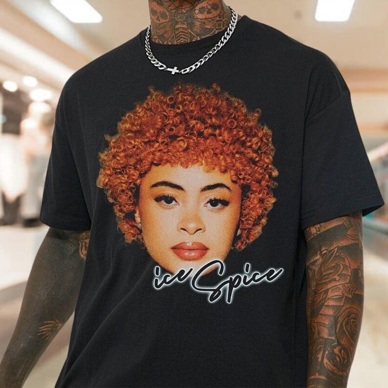 Ice Spice Big Head Shirt, Vintage Rap Ice Spice Tee, Unisex Ice Spice ...