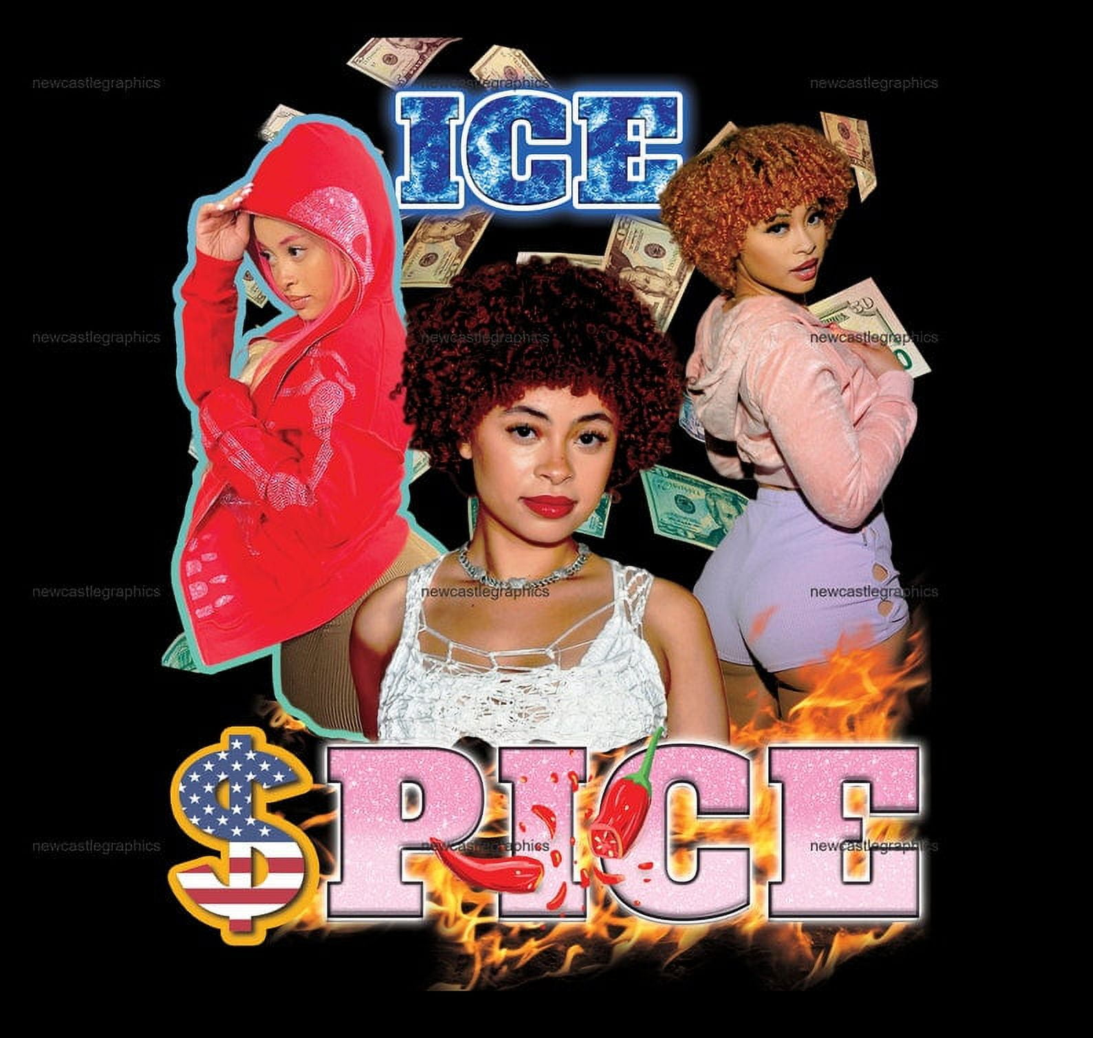 Ice Spice , T-shirt design, bootleg tees design, ready to print ...