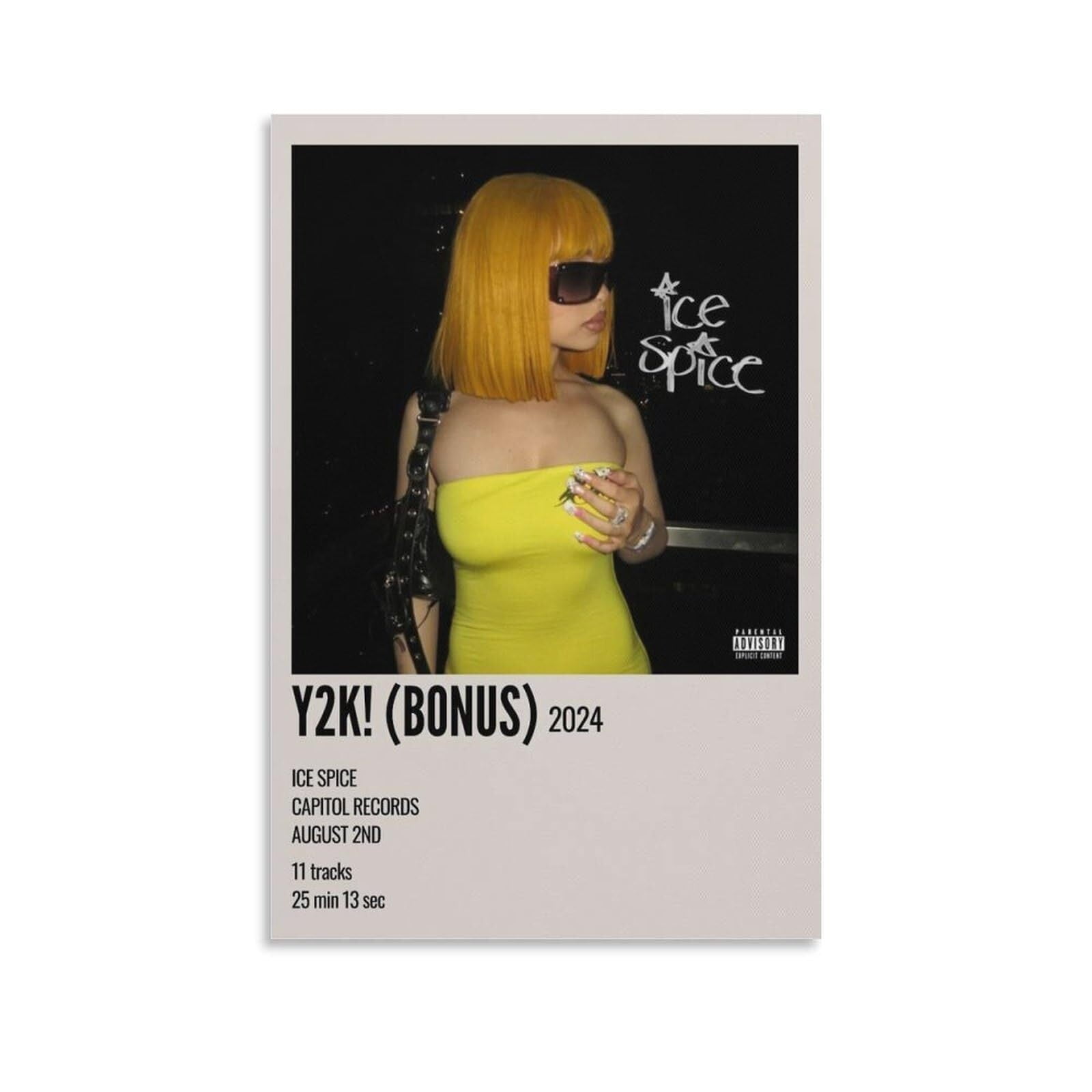 Ice Spice Y2K 4 Canvas Poster Bedroom Decoration Landscape Office Valentine's Birthday Gift ...