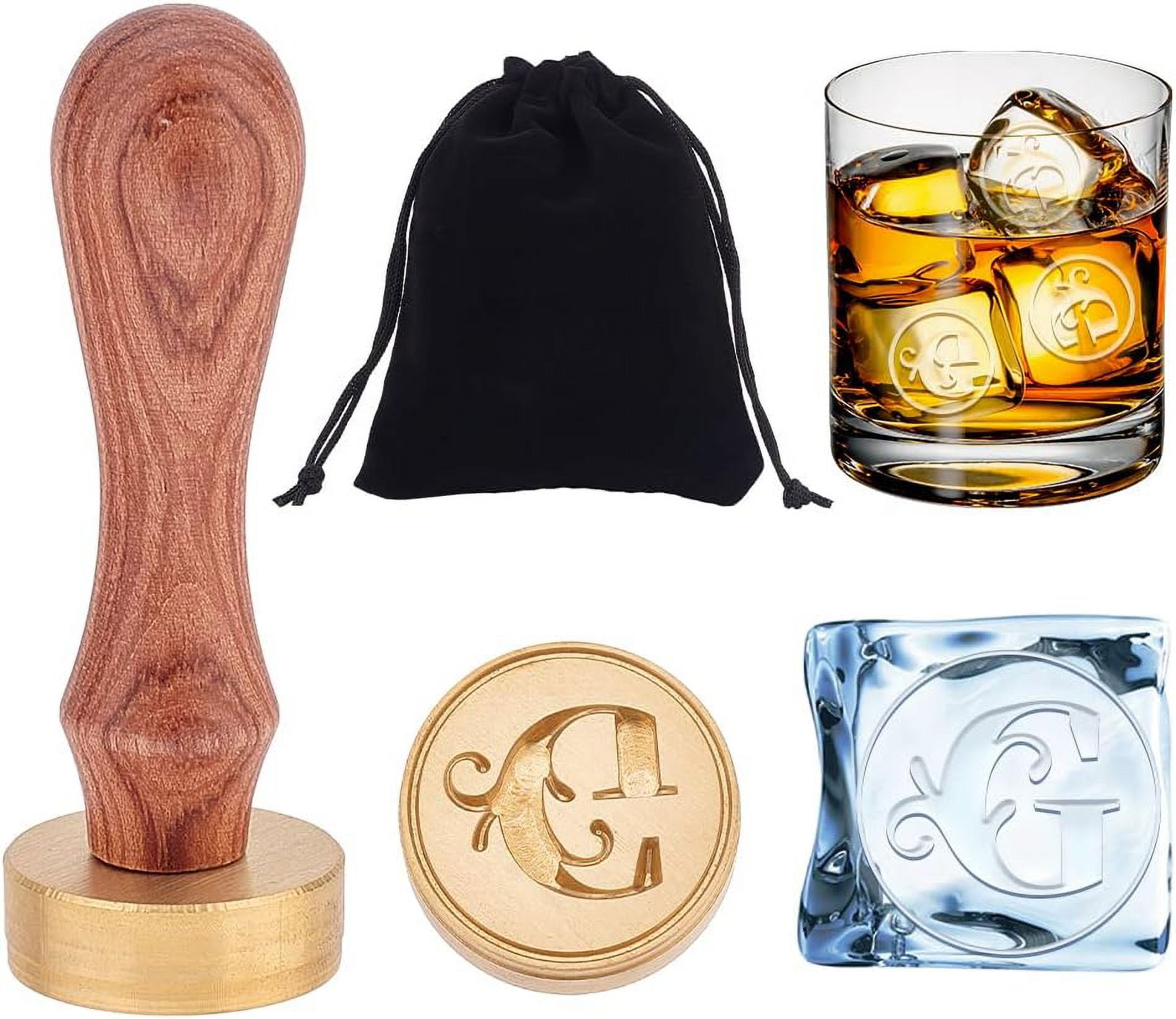 Ice Stamp 1.2 inch Ice Cube Stamp Letter G Ice Stamp Cocktail Ice ...