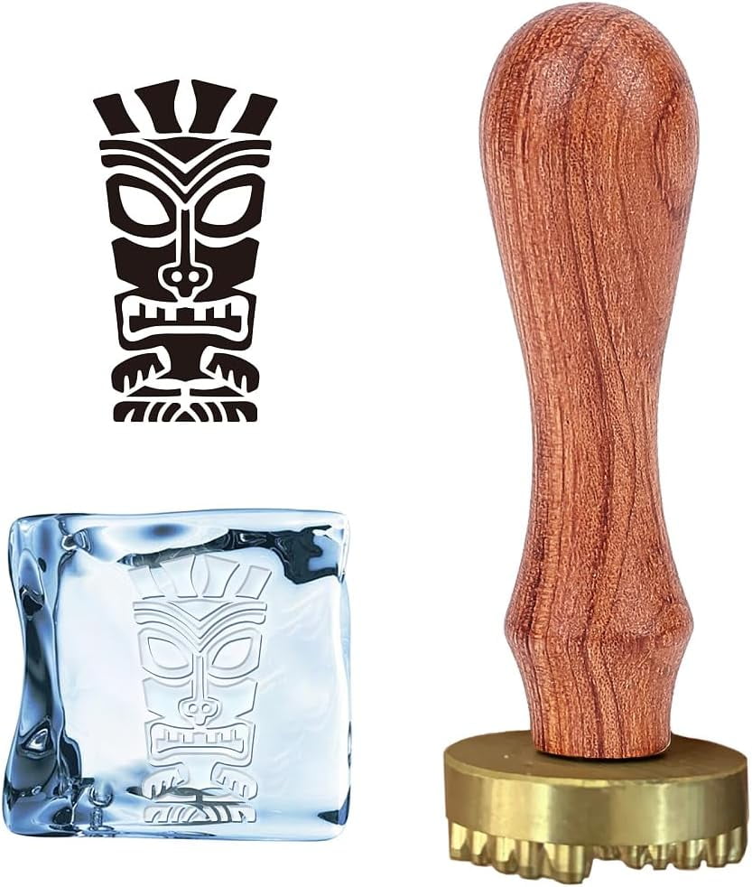 Ice Stamp Cultural Relic Stamp Ice Branding Stamp with Removable Brass ...