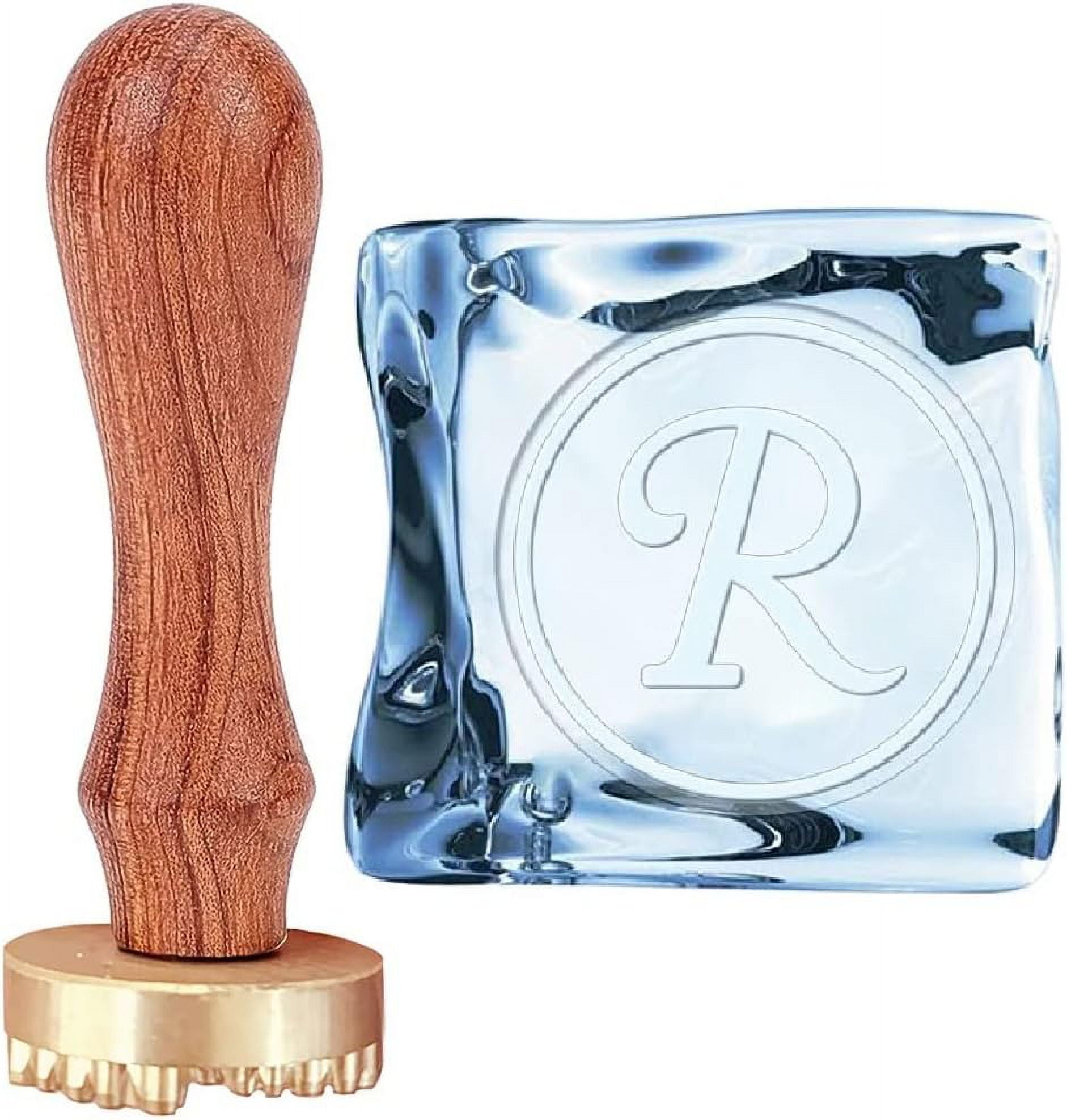 Ice Stamp Letter R Ice Cube Stamp Ice Branding Stamp with Removable ...