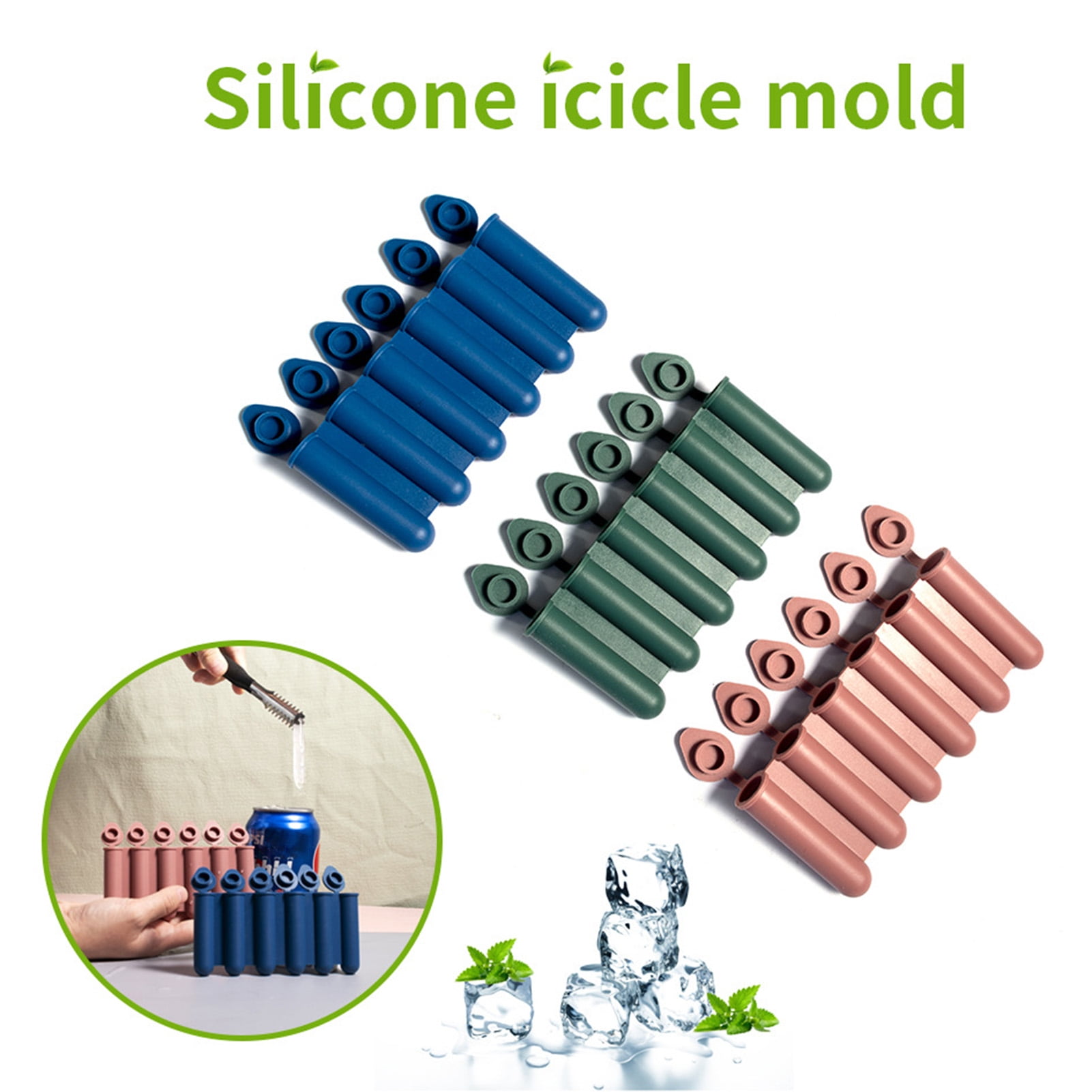 Ice Stick Mold Dustproof Lid 6 Cavities Food Grade Easy Release BPA ...