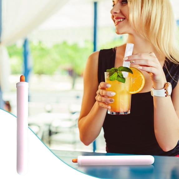 Ice Straw Maker, Summer Party Accessory, Food Grade Ice Maker, Chewable ...