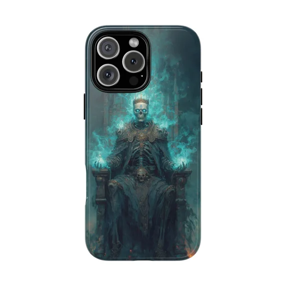Ice Throne Skeleton King Dark Case for iPhone 17 11 12 13 14 15 16 Pro ...