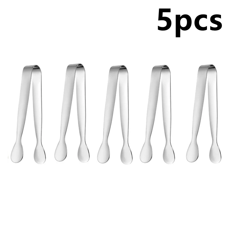 Ice Tong 304 Stainless Steel Clip Bar Ice-Cube Picker Food BBQ Clip ...