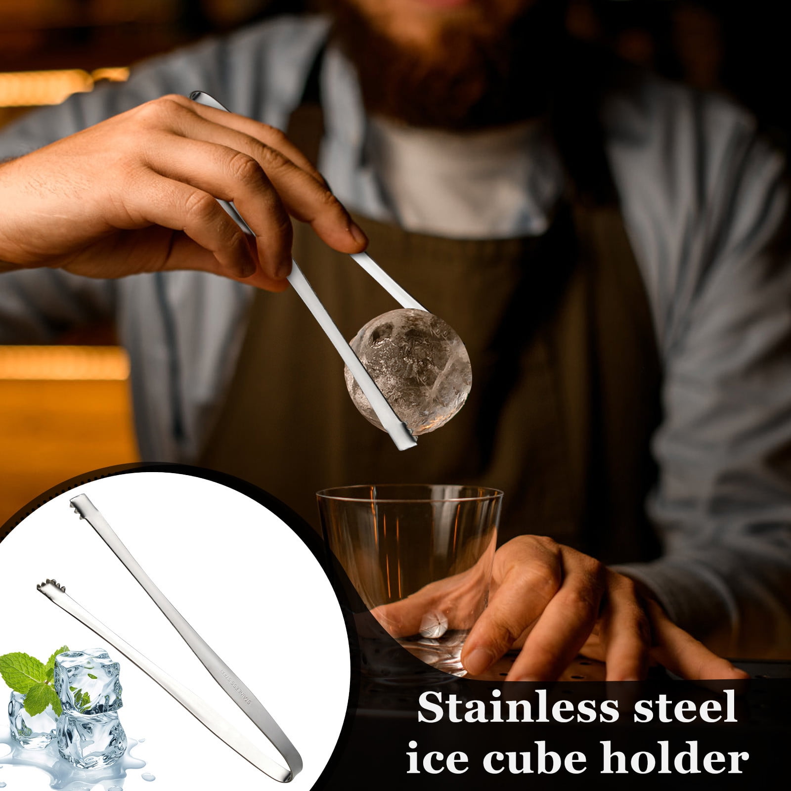 Ice Tongs for Ice Bucket - Egg Chalaza Removal Tool,Broken Eggshell ...