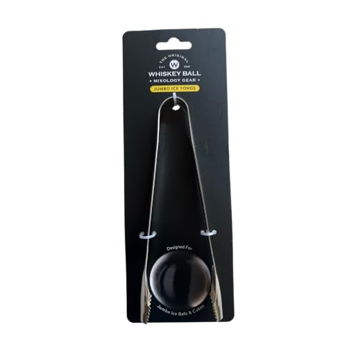 Ice Tongs For Jumbo Ice Balls and King Cubes - 18/8 Stainless Steel ...