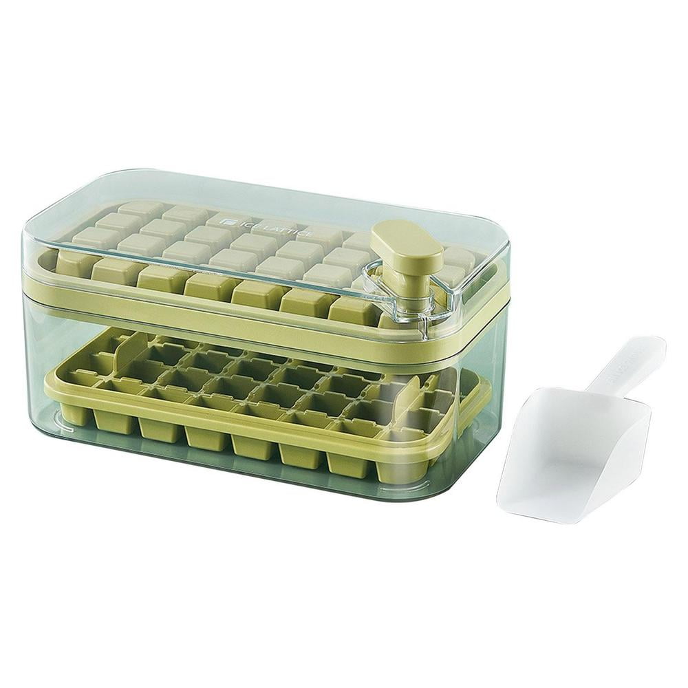 Ice Tray Mold | Double Layer Ice Cube Tray with Shovel | Easy-Release ...