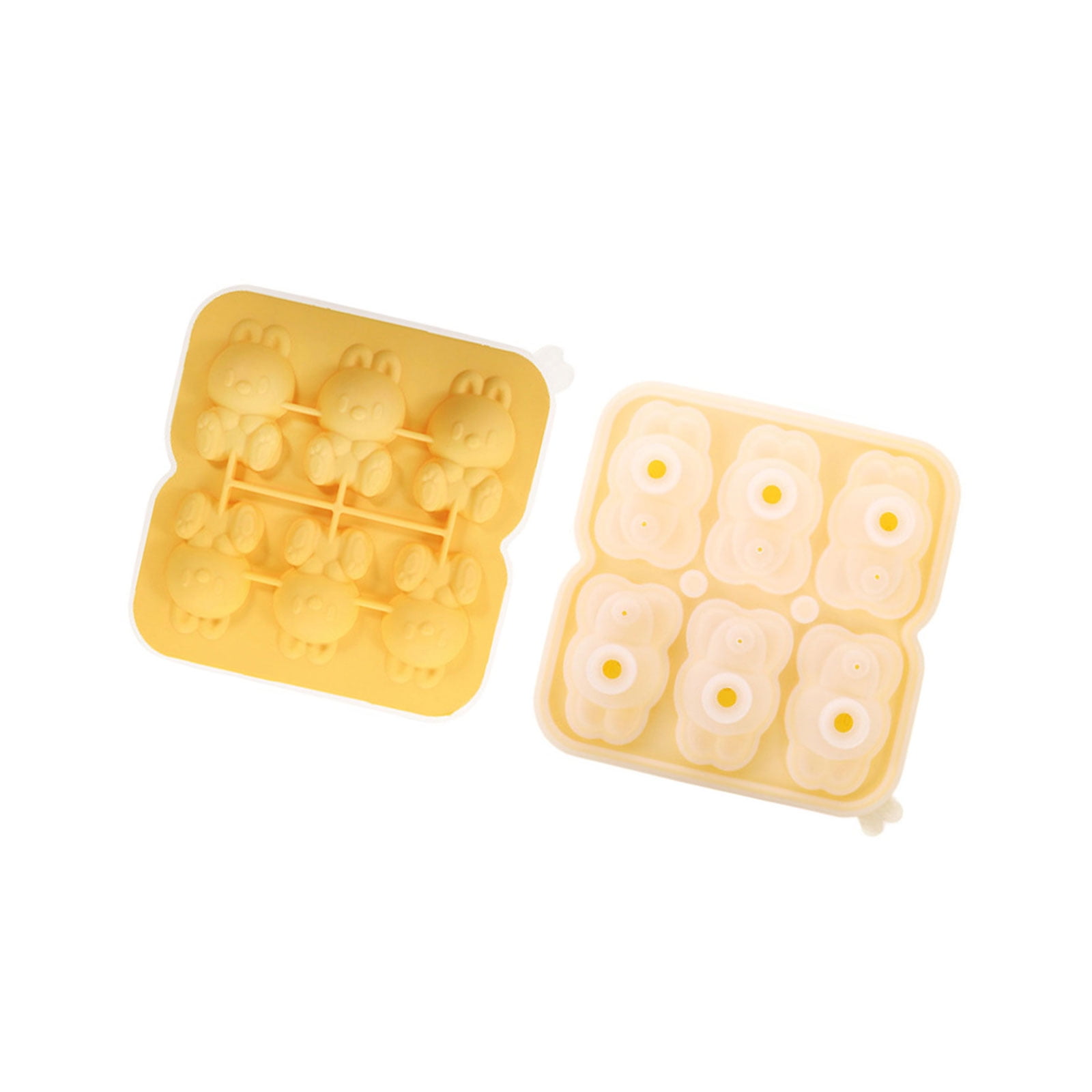 Ice Trays Lovely Rabbits Shape Ice Maker Ice Silicone Mold for ...