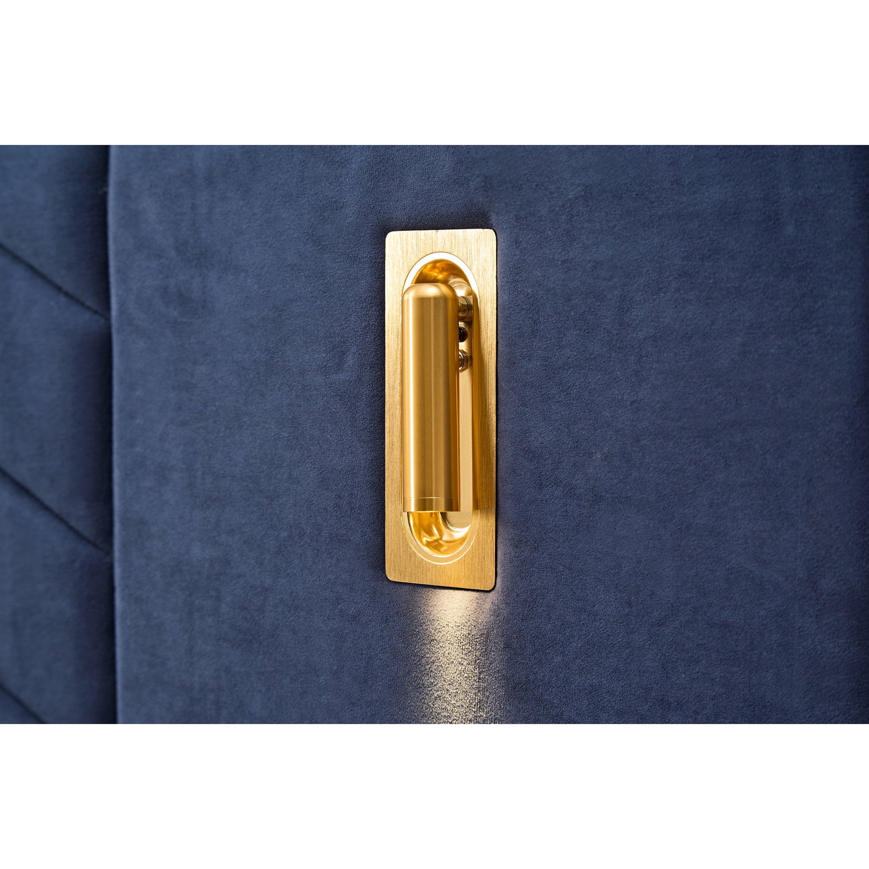 Ice Velvet Upholstered - Durable Velcro Wooden Slats - Bedroom ...