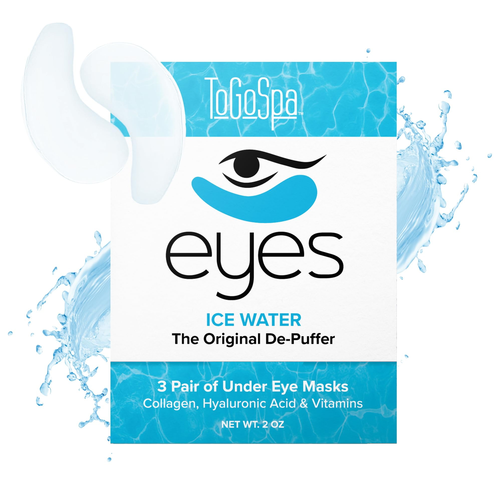 Ice Water EYES by AKF18 ToGoSpa - Premium Anti-Aging Collagen Gel Pads ...