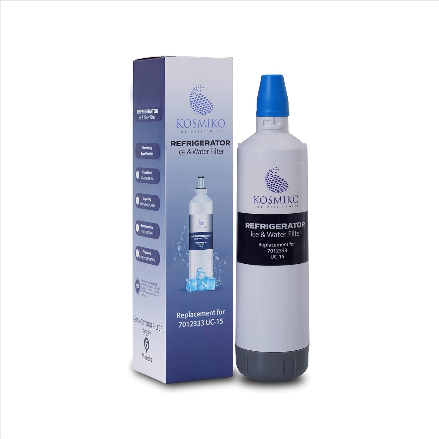 Ice and Water Refrigerator Filter – Carbon Refrigerator Water Filter ...
