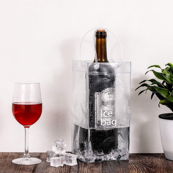 Ice Wine Bag - Portable Collapsible Cooler, Insulated Beverage Pouch ...