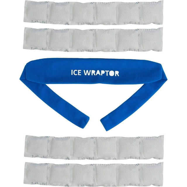 Ice Wraptor Cooling Neck Bandana with 4 Cryosheet Strip Inserts - Keep ...