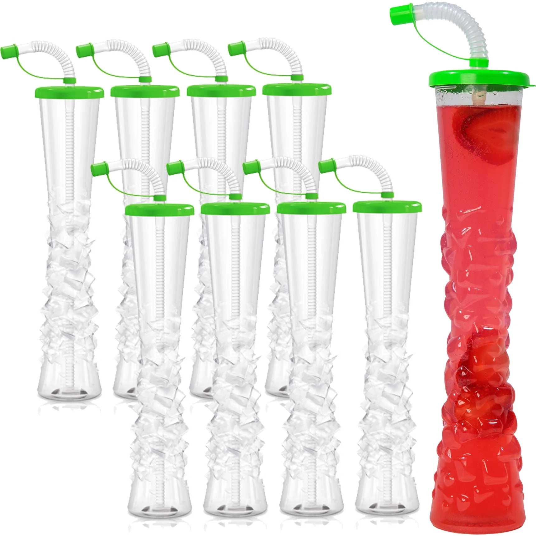 Ice Yard Cups (54 Cups - Lime) - for Margaritas and Frozen Drinks, Kids ...