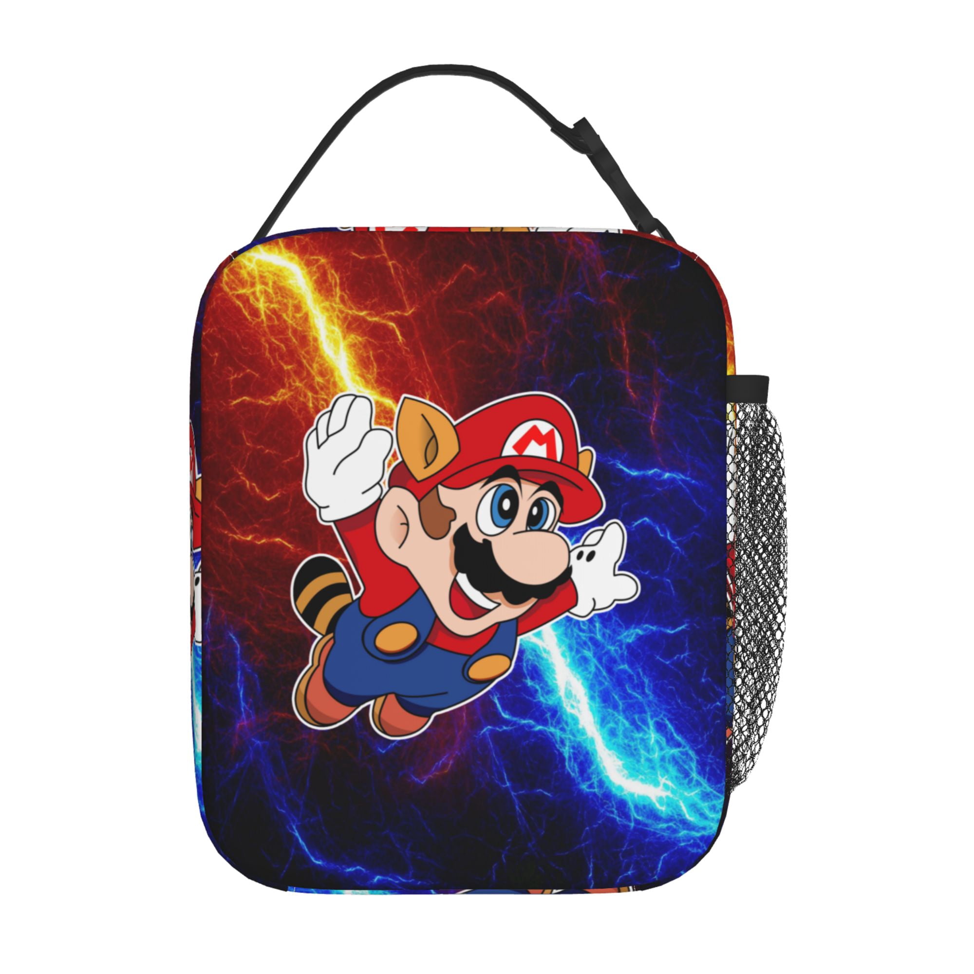 Ice and Fire Super Mario Lunch Bag Box Insulated Tote Bag Cool Lunch ...
