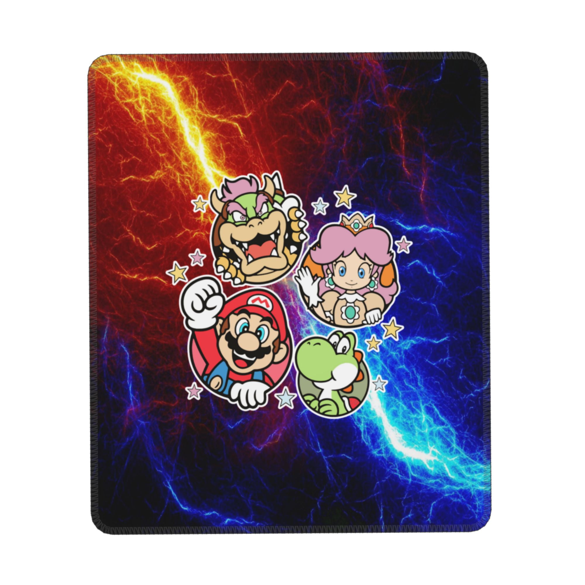 Ice and Fire Super Mario Rubber Lock Edge Mouse Pad (Vertical) Office ...