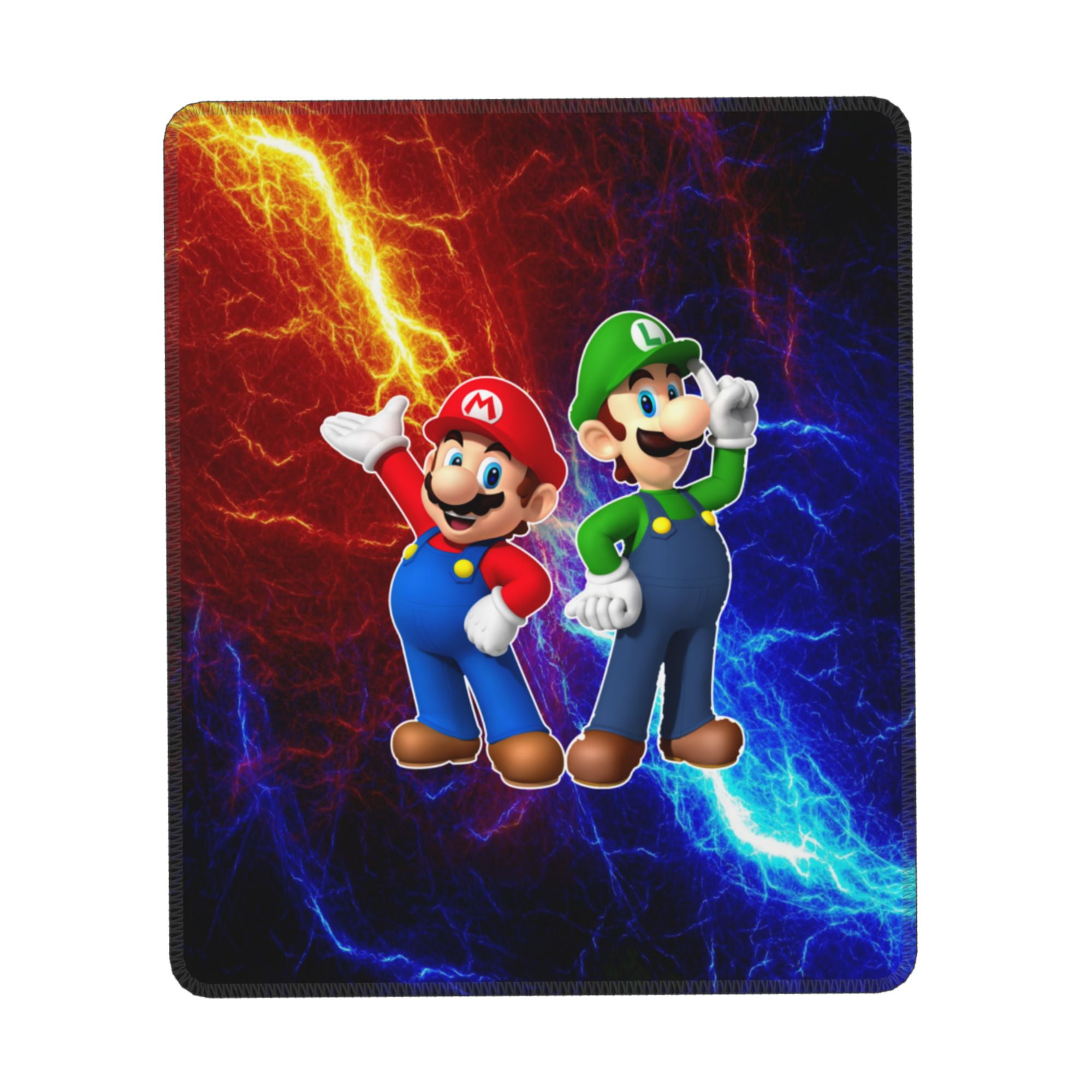 Ice and Fire Super Mario Rubber Lock Edge Mouse Pad (Vertical) Office ...