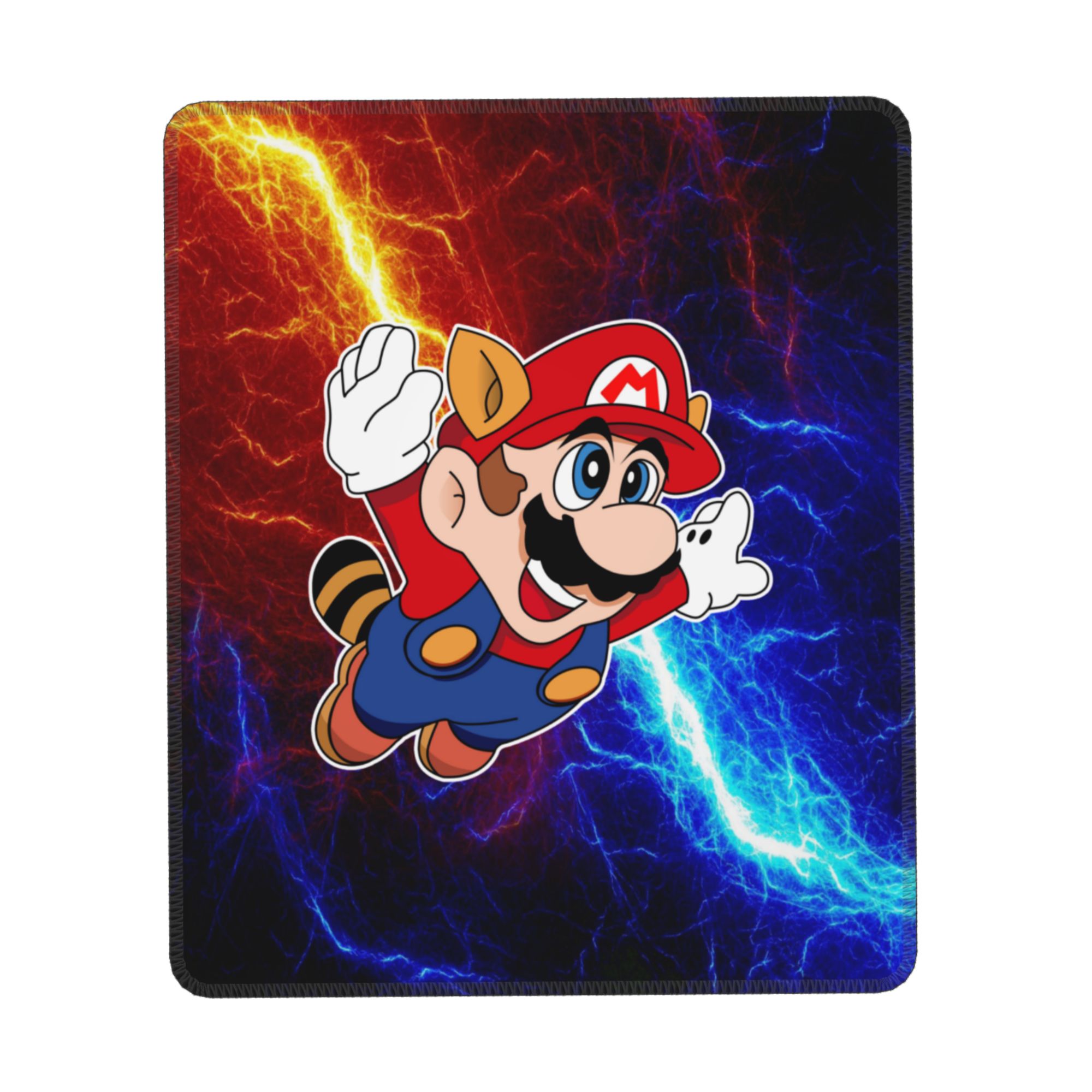Ice and Fire Super Mario Rubber Lock Edge Mouse Pad (Vertical) Office ...